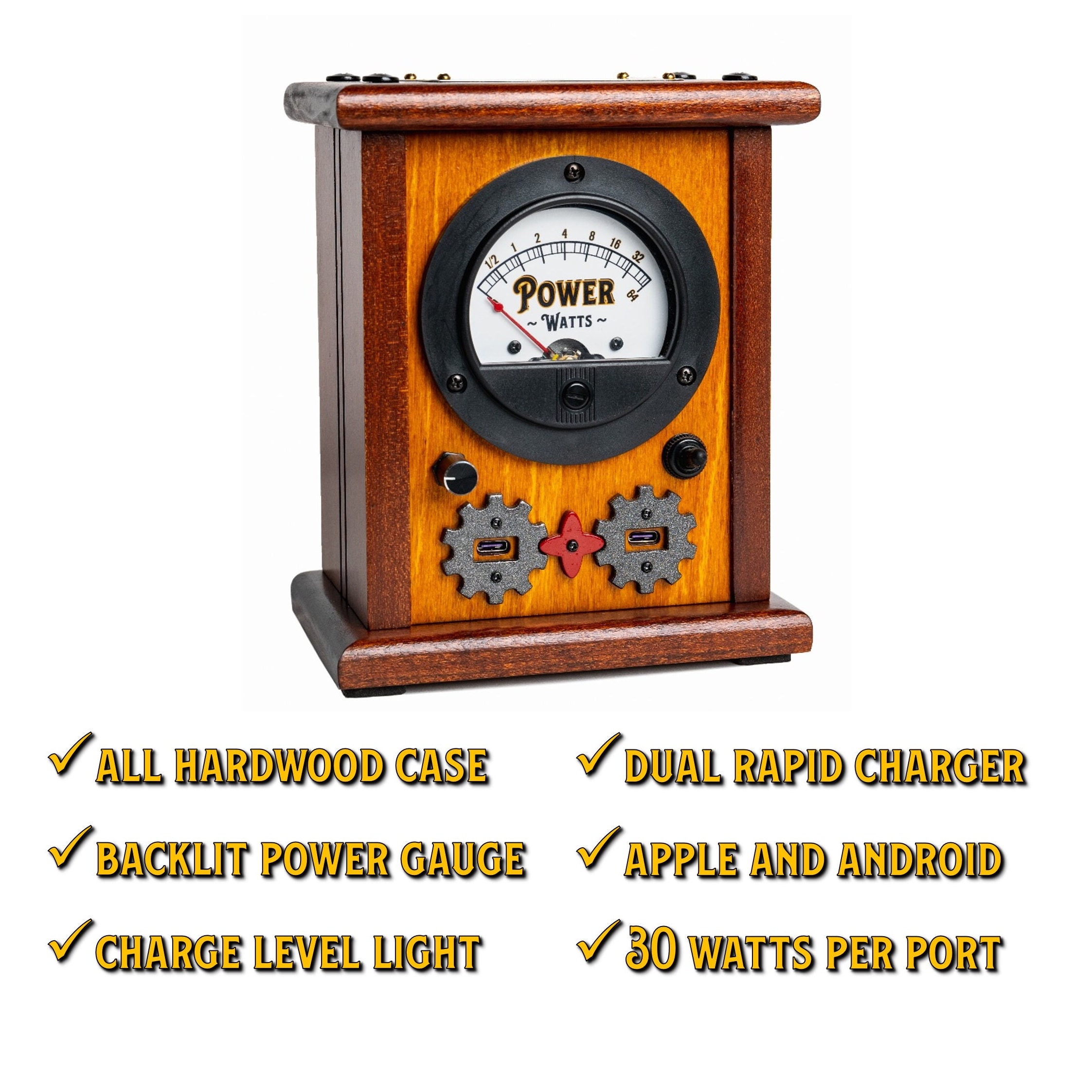 Steampunk Charging Station Cell Phone Charger for iPhone and Android ...