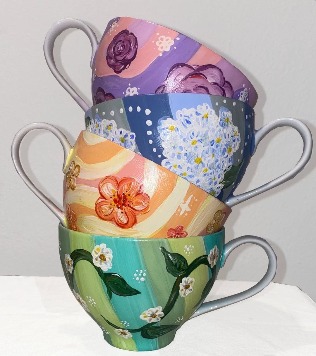 Personalized Custom Hand Painted Mugs - Etsy