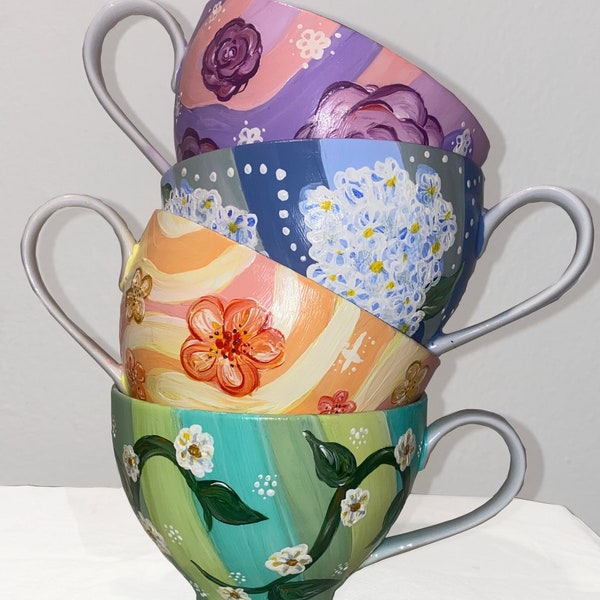 Hand Painted Mug - Etsy