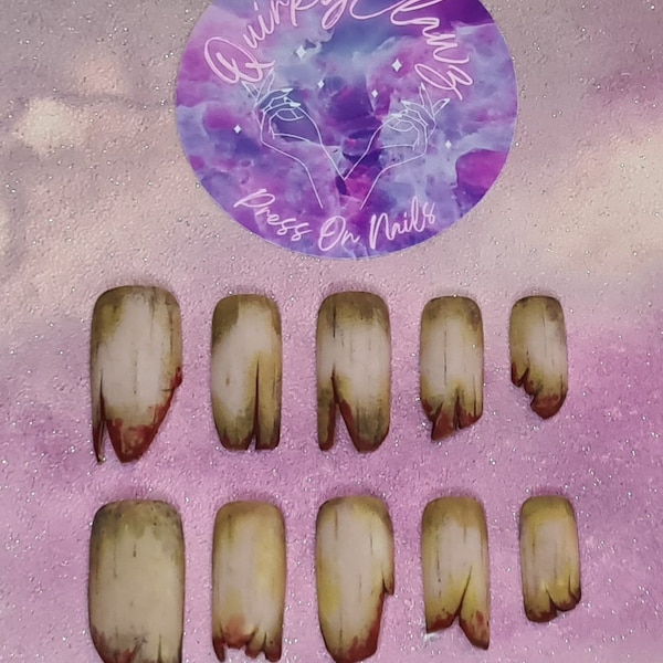 Spooky Gore Nails - Etsy UK