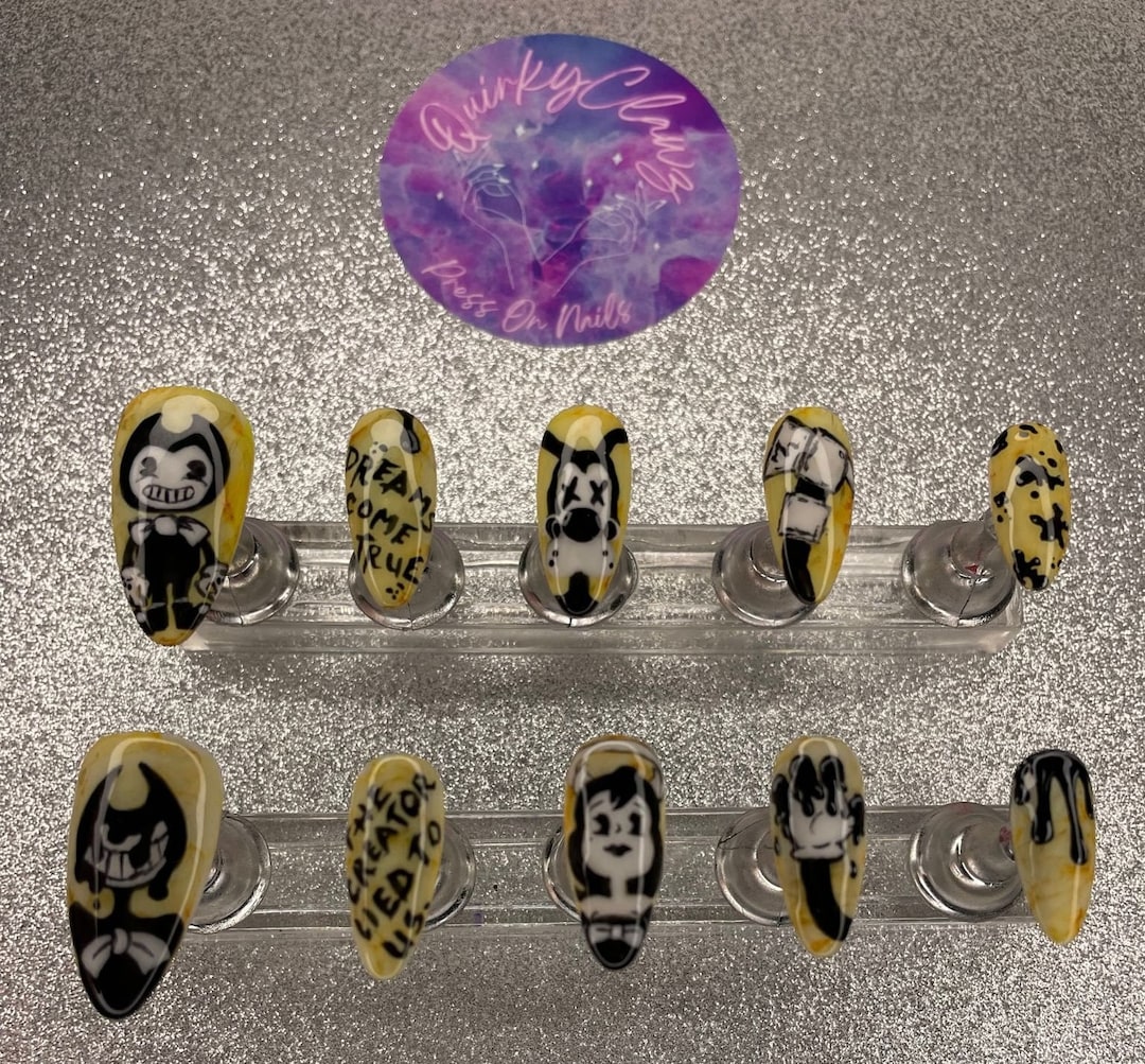 Bendy and the Ink Machine Themed Character Cartoon Gamer Hand Painted ...