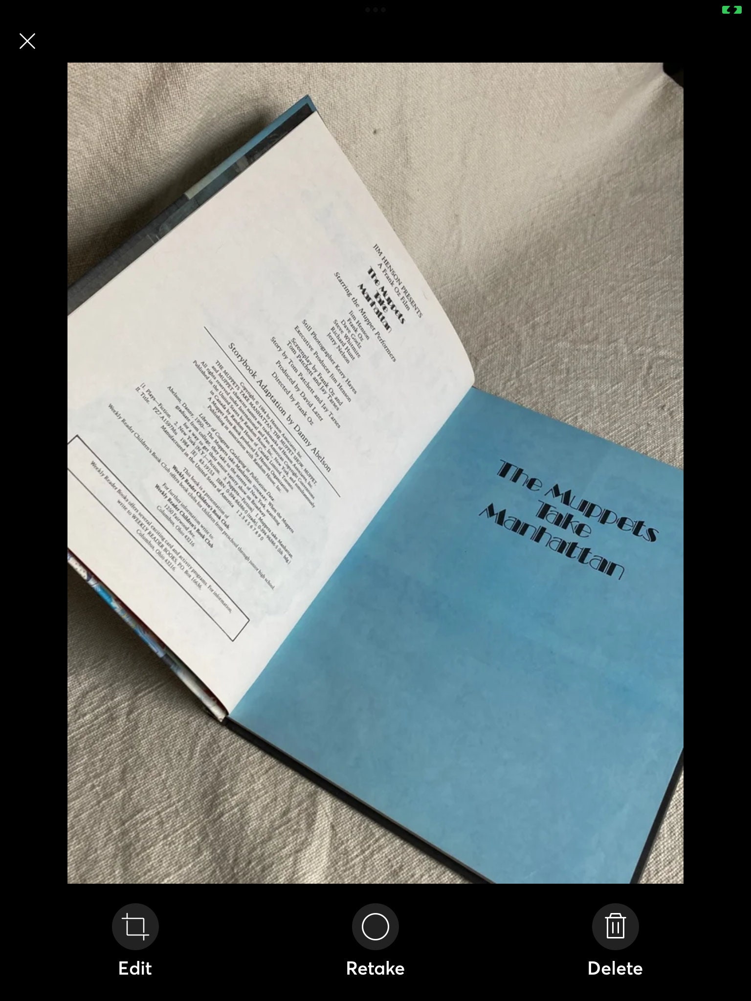 The Muppets Take Manhattan: A Movie Storybook Oversized Hardcover ...