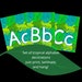 Set of Tropical Themed Alphabet Posters, Tropical Themed Classroom ...