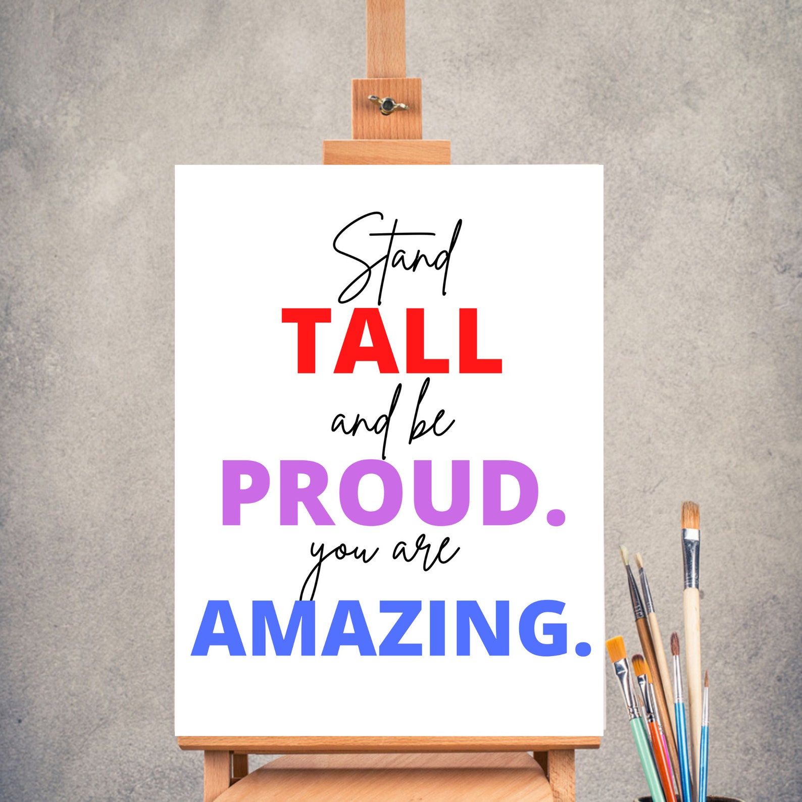 Stand Tall Inspirational Classroom Poster 18x24 - Etsy
