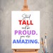 Stand Tall Inspirational Classroom Poster 18x24 - Etsy