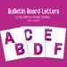 Paint Swirl Bulletin Board Letters, Printable Bulletin Board Letters - Etsy
