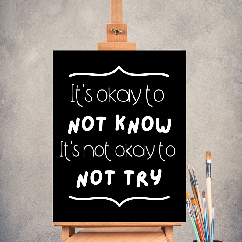 It's Okay Inspirational Poster for Kids, Classroom Decor 18x24 - Etsy