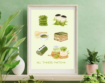 Matcha Wall Poster - Etsy