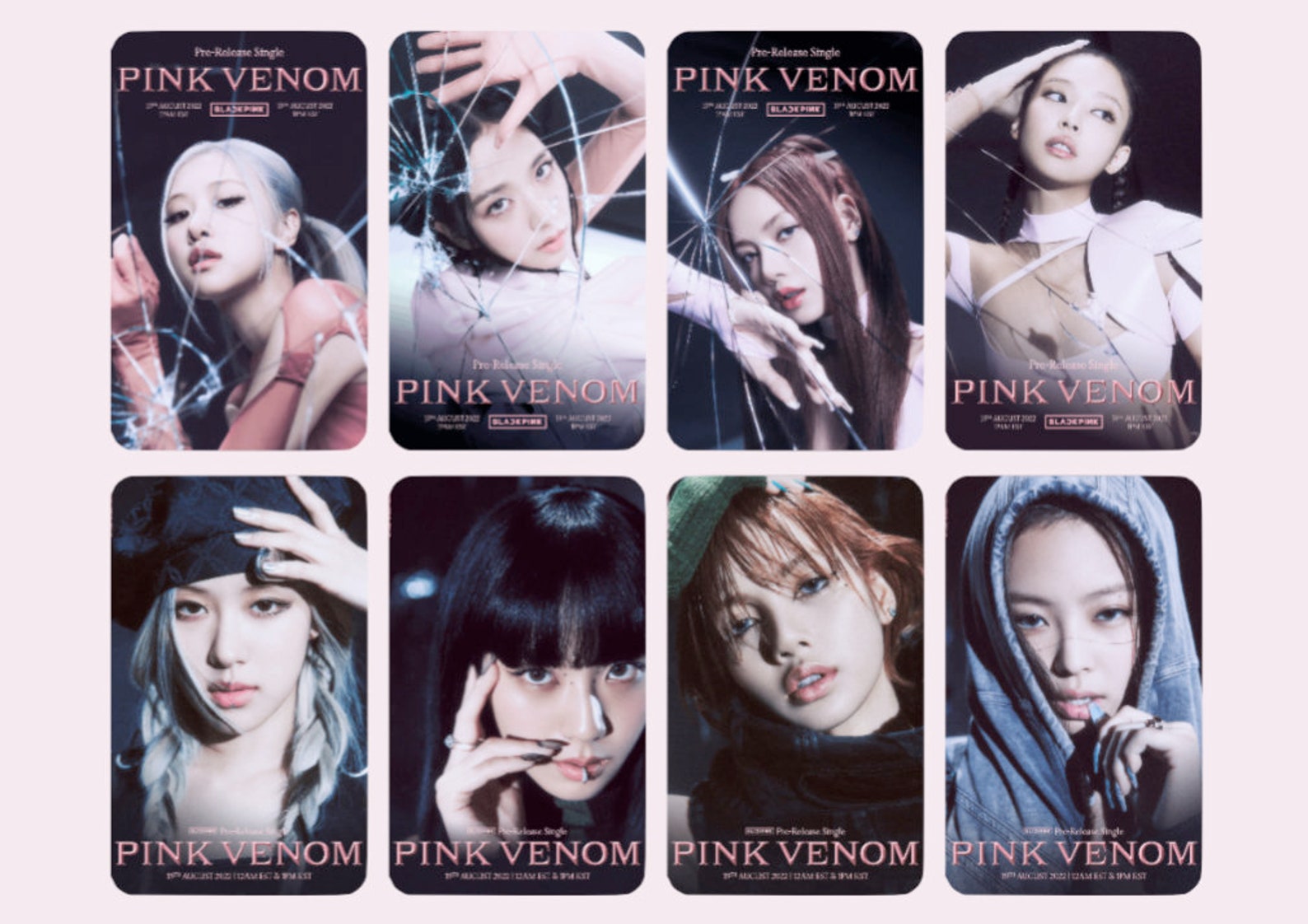 BLACKPINK Photocard Pack PINK VENOM Blackpink Photocards - Etsy España