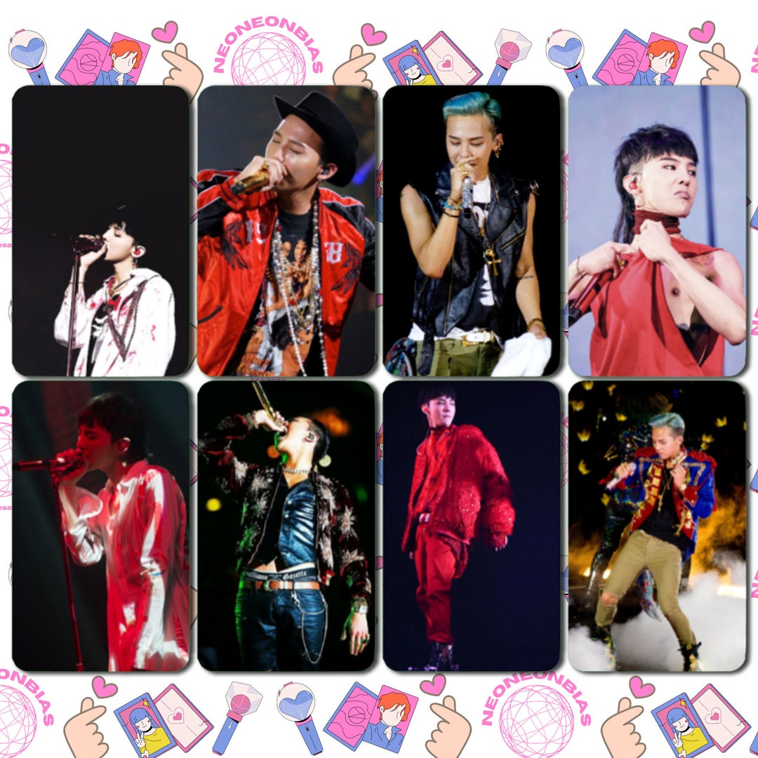 8 X Big Bang Bias GDRAGON Photocards SET 002 Photocards - Etsy