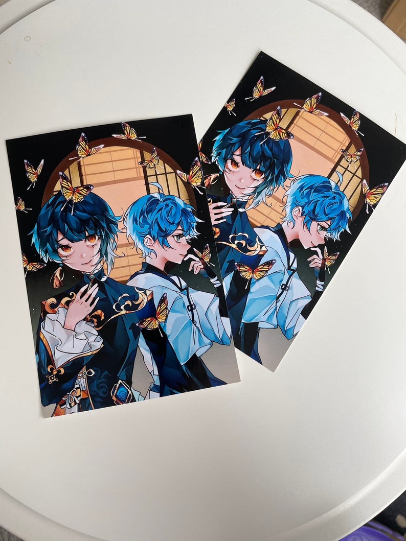 Genshin Impact Xingqiu & Chong Yun anime, Manga Digital Illustration ...