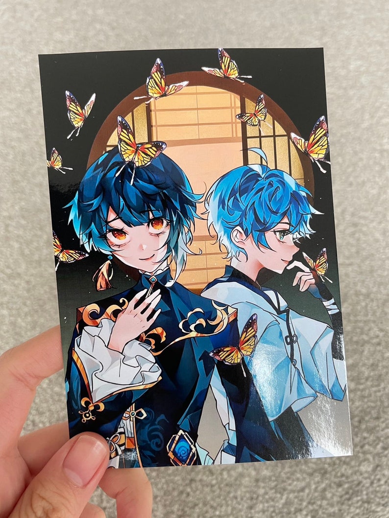 Genshin Impact Xingqiu & Chong Yun anime, Manga Digital Illustration ...