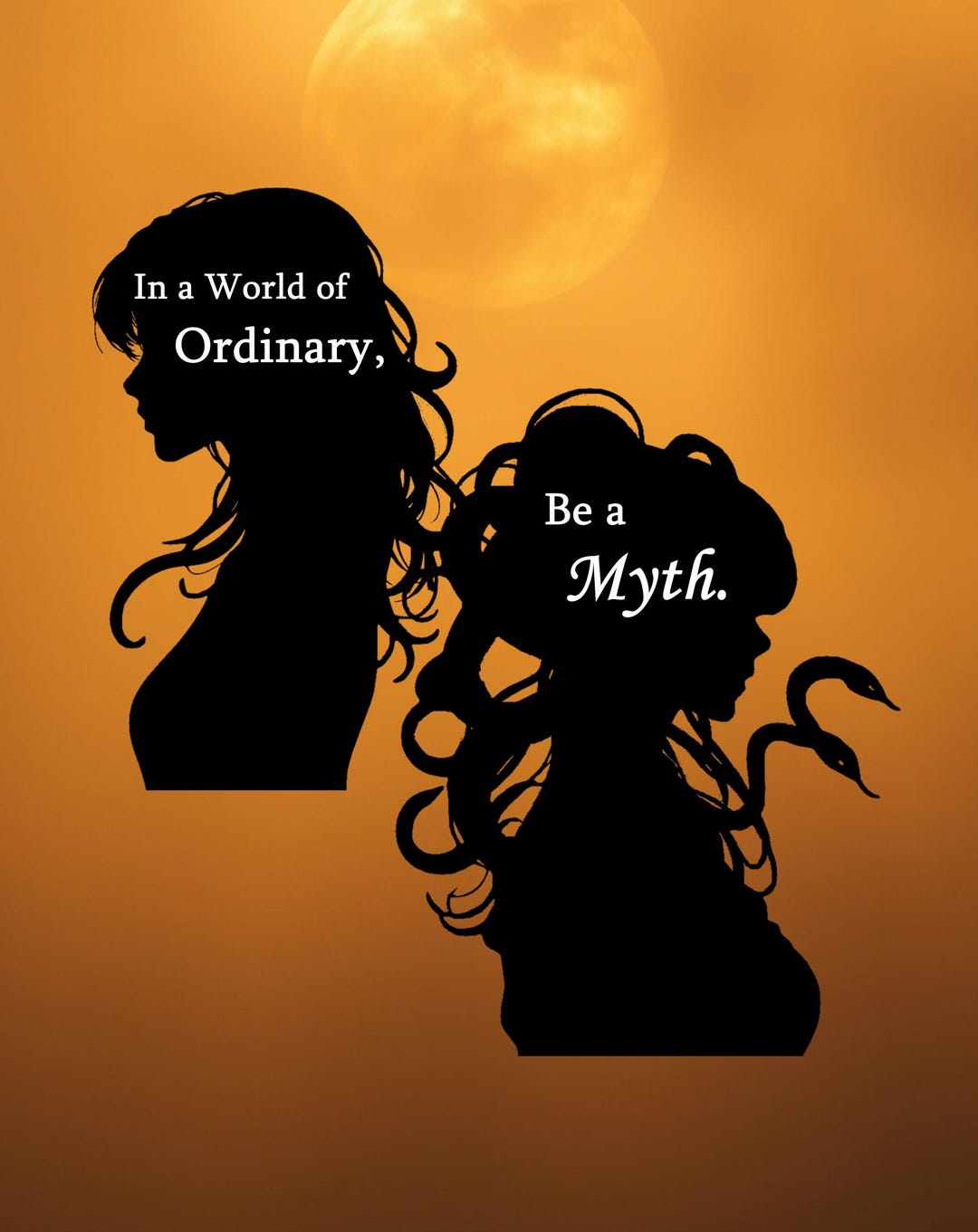 Medusa Digital Art, Greek Mythology Poster, Gorgon Print, Myth ...