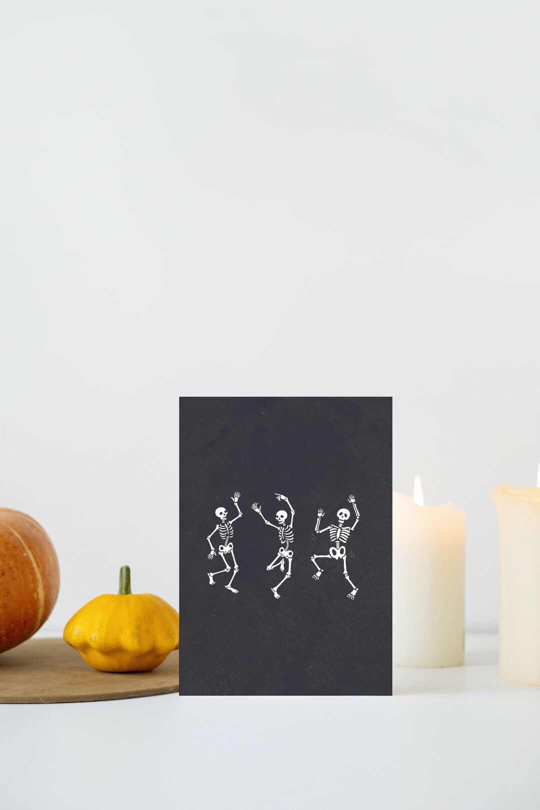 Digital Download Printable Halloween Skeleton Greeting Card - Etsy