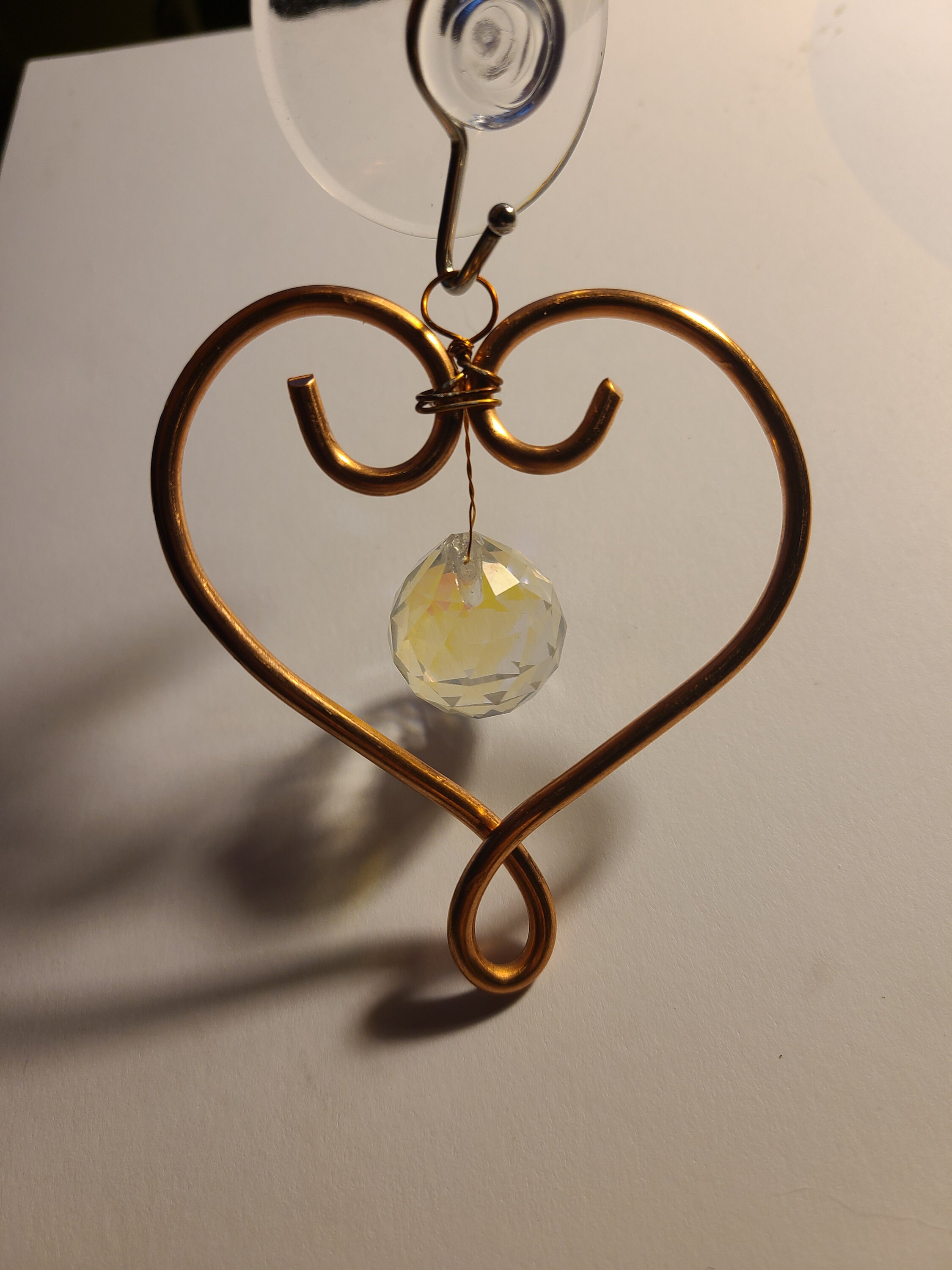 Copper Heart Suncatcher - Etsy