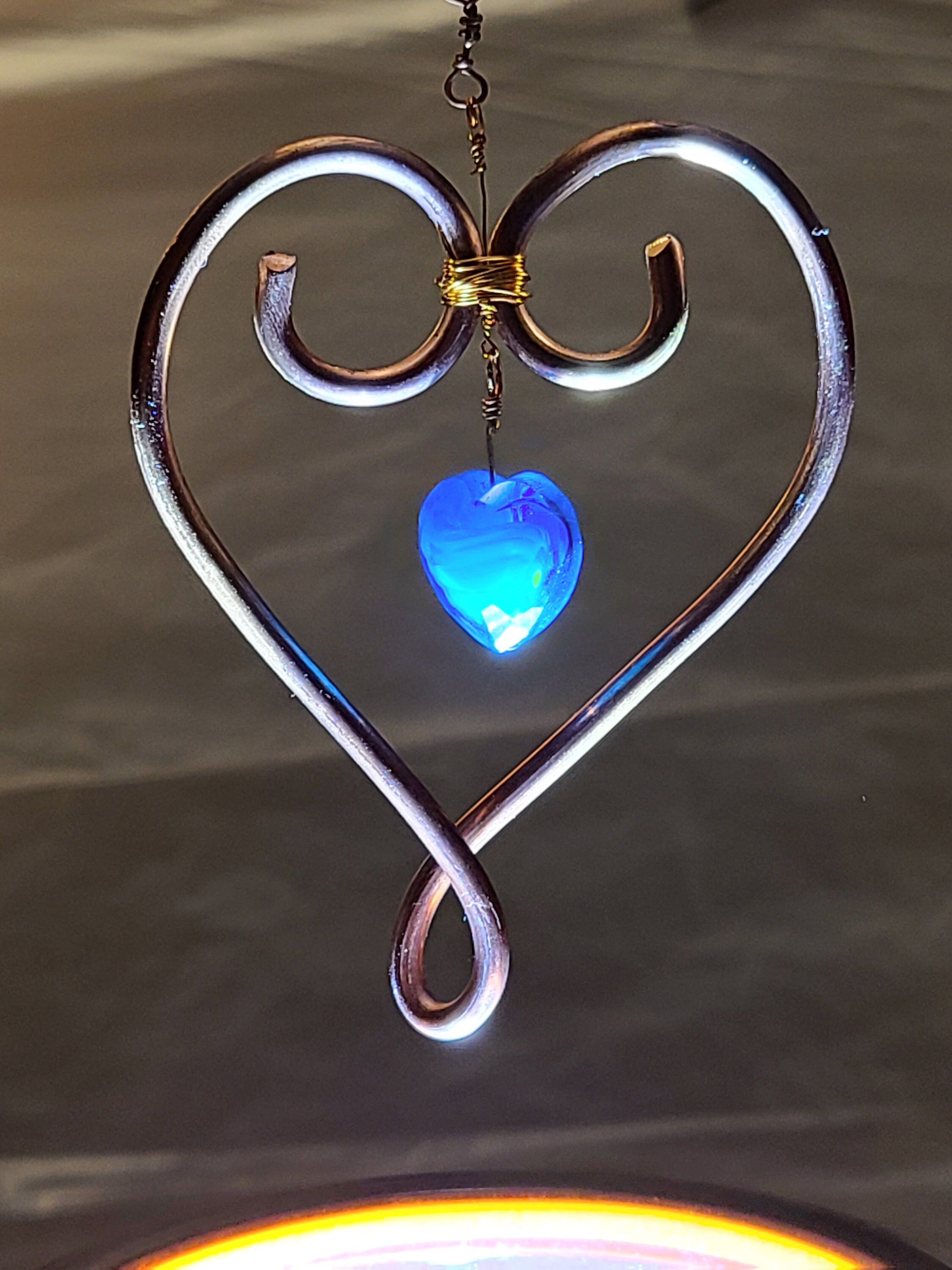 Copper Heart Suncatcher - Etsy