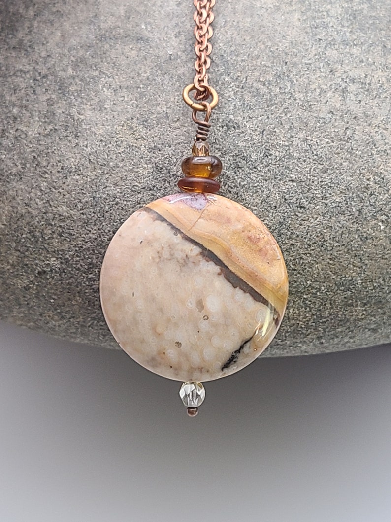 Venus Jasper Natural Gemstone Pendant - Etsy