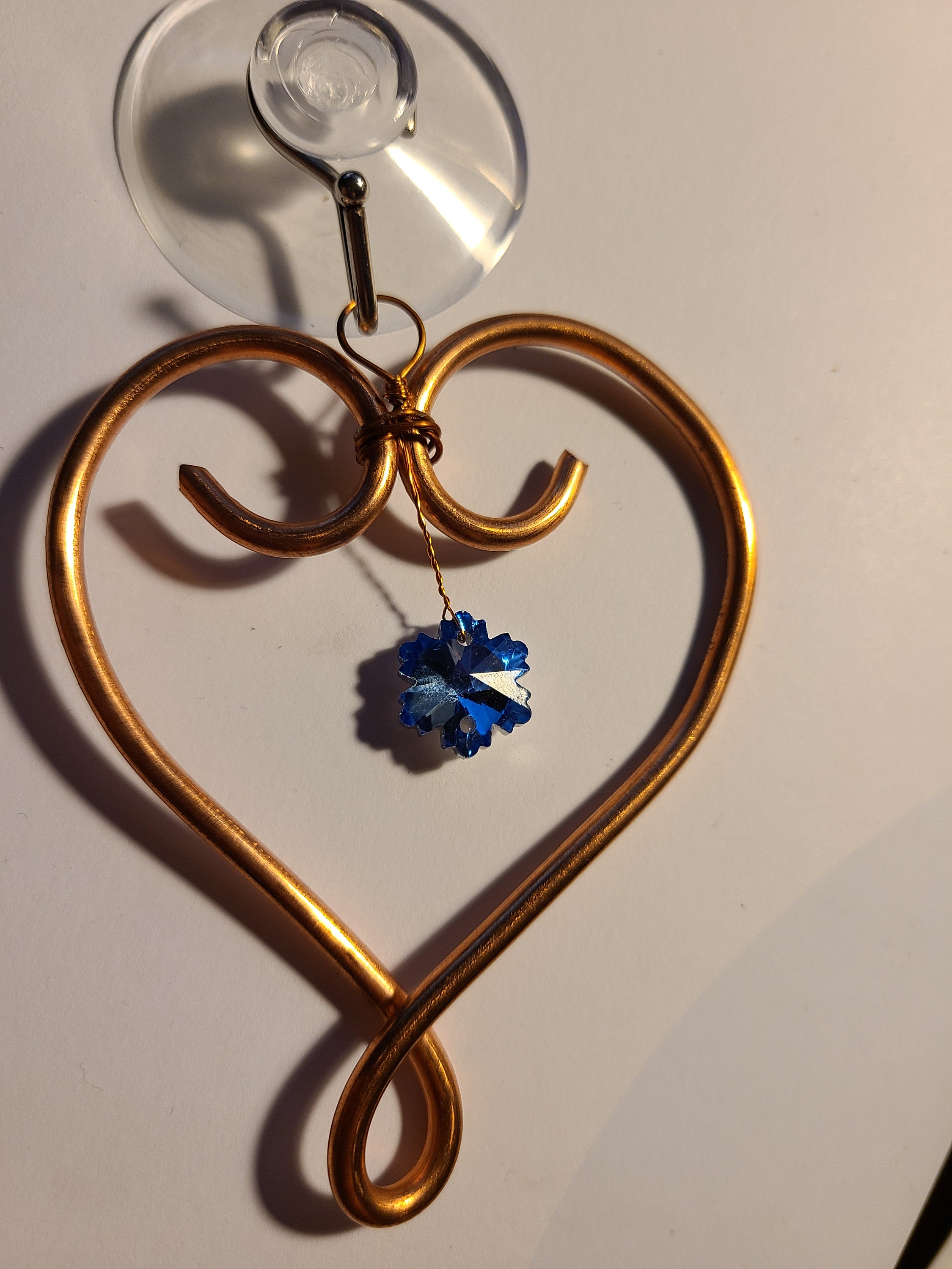 Copper Heart Suncatcher - Etsy