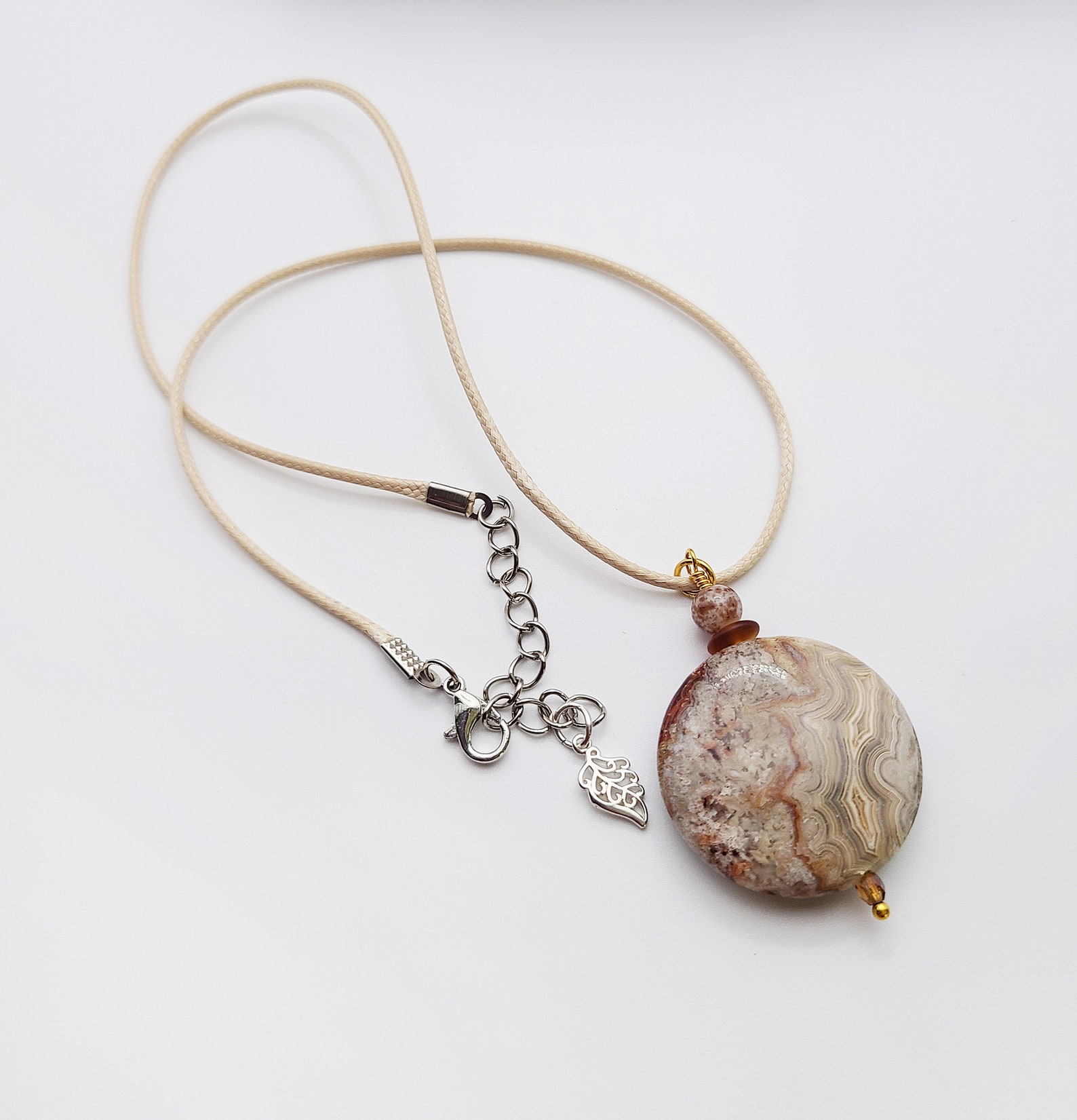Venus Jasper Natural Gemstone Pendant - Etsy
