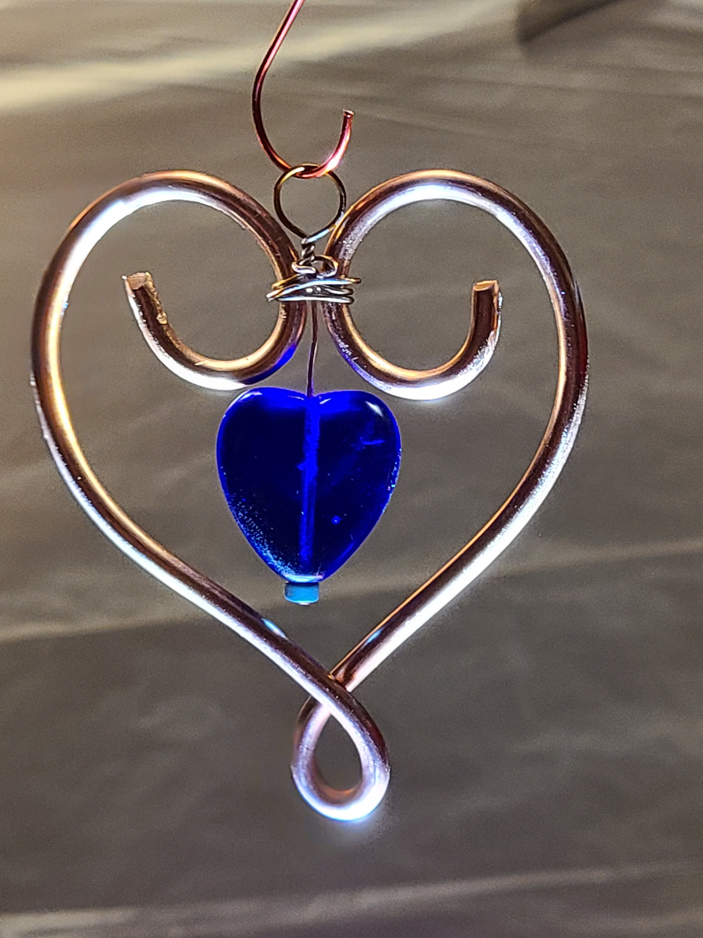 Copper Heart Suncatcher - Etsy