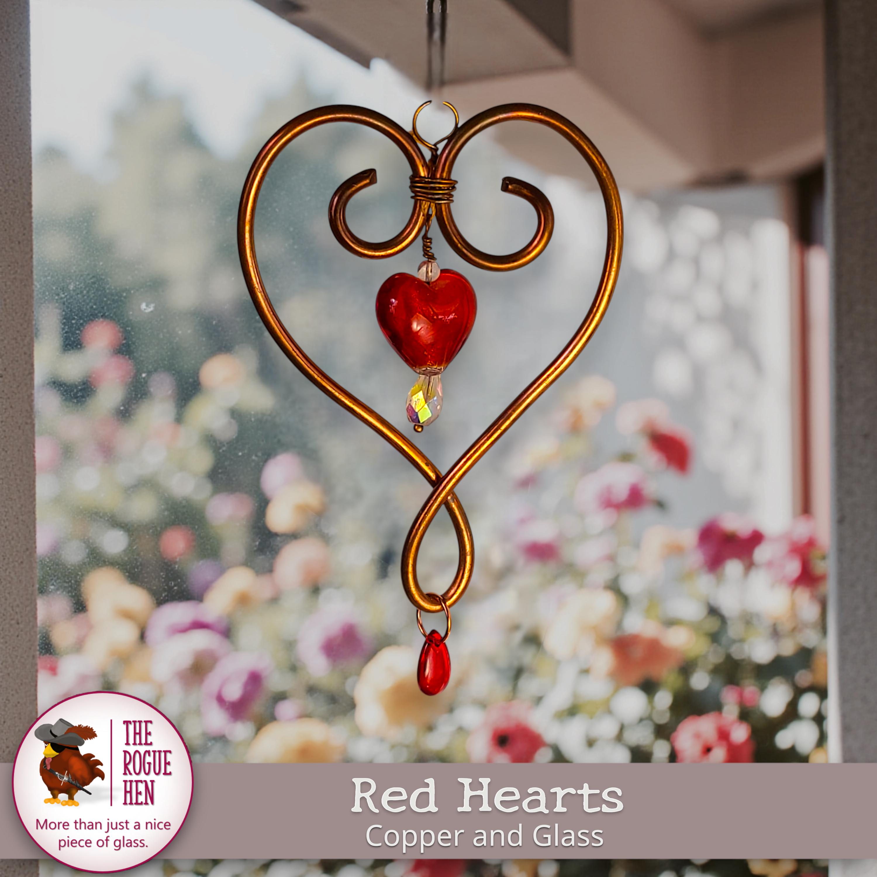 Copper Heart Suncatcher - Etsy