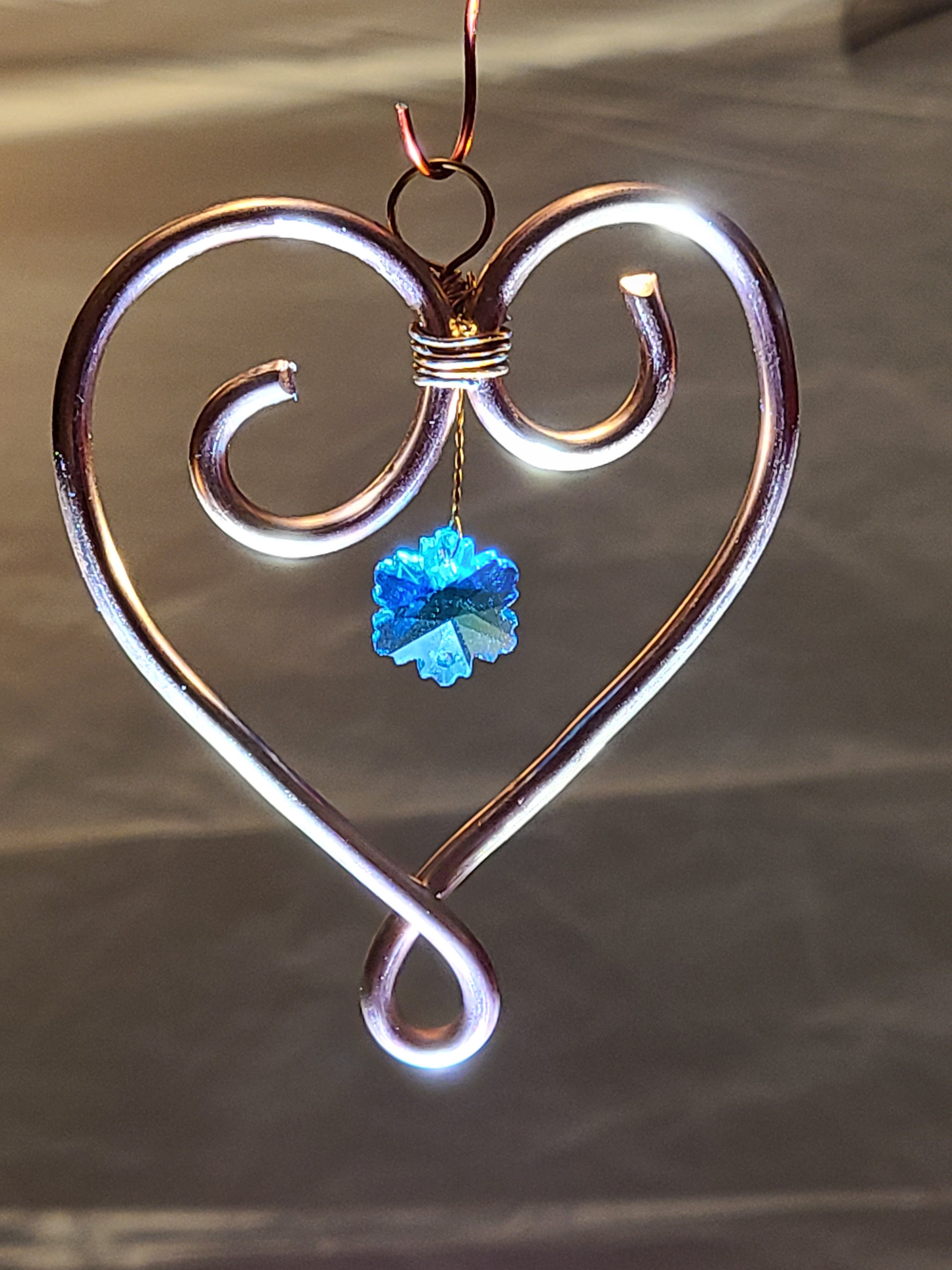 Copper Heart Suncatcher - Etsy