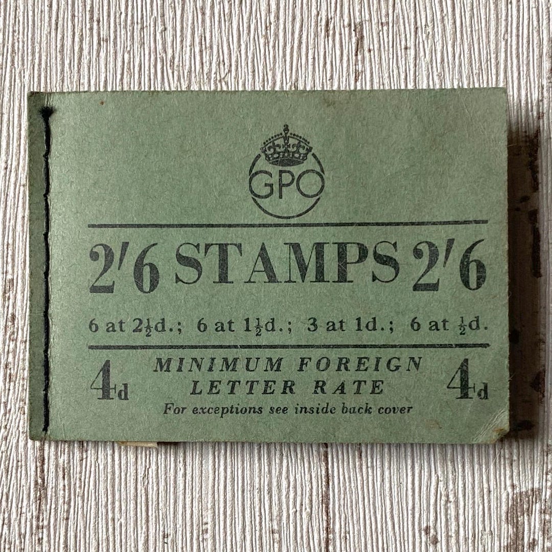Vintage June 1953 GPO Postage Stamp Booklet Inc Three Unused Stamps - Etsy