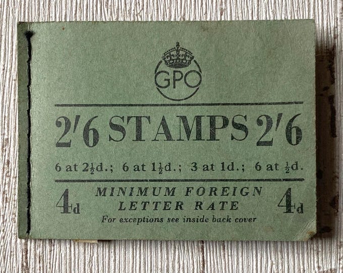 Vintage June 1953 GPO Postage Stamp Booklet Inc Three Unused Stamps - Etsy