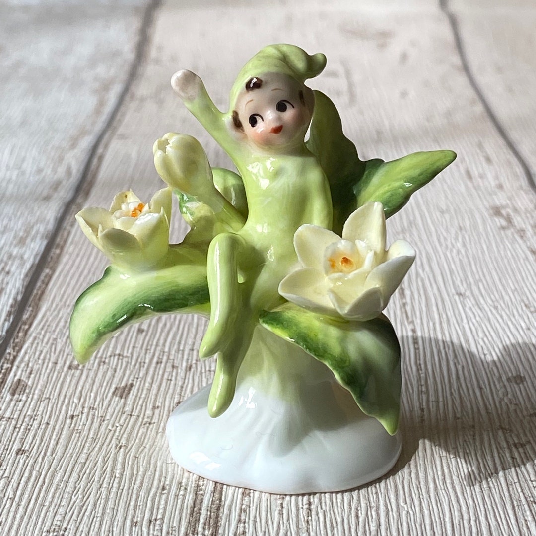 Vintage Napco Maruri Masterpiece Pixie Flower of the Month Bone China ...