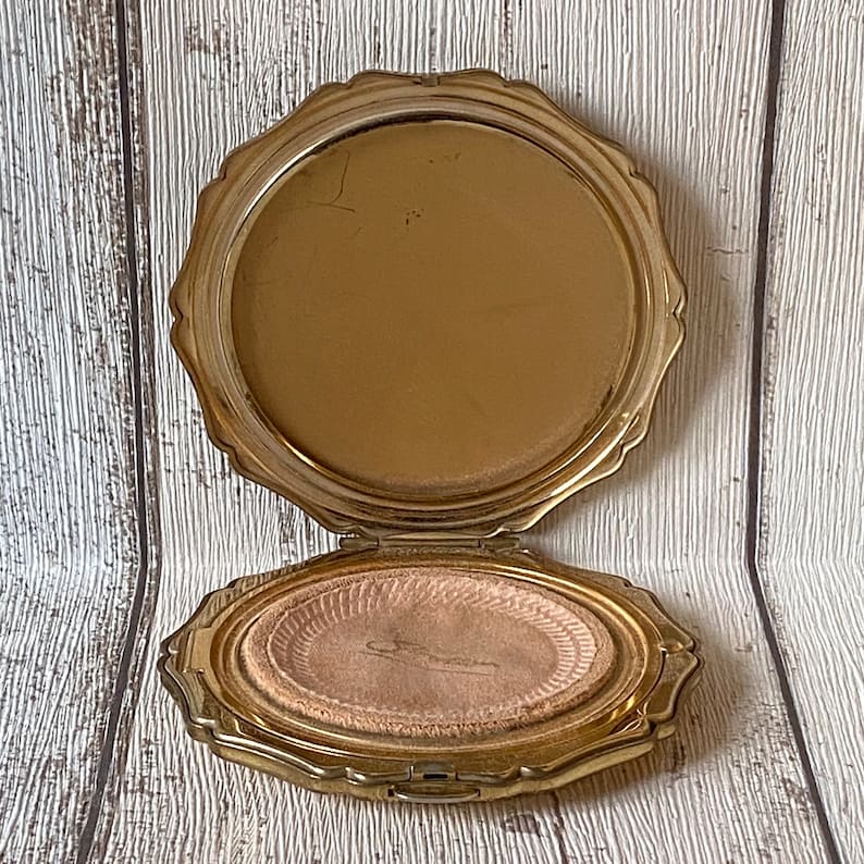 Vintage 1980s Stratton Queen Convertible Powder Compact With Japanese ...