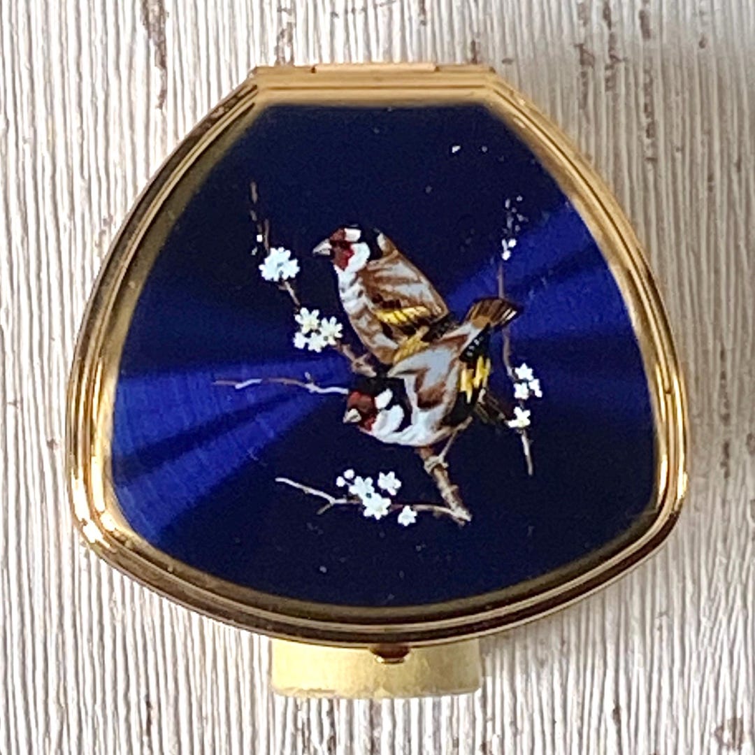 Vintage 1960s Stratton Lipview Lipstick Holder With Goldfinches Bird ...