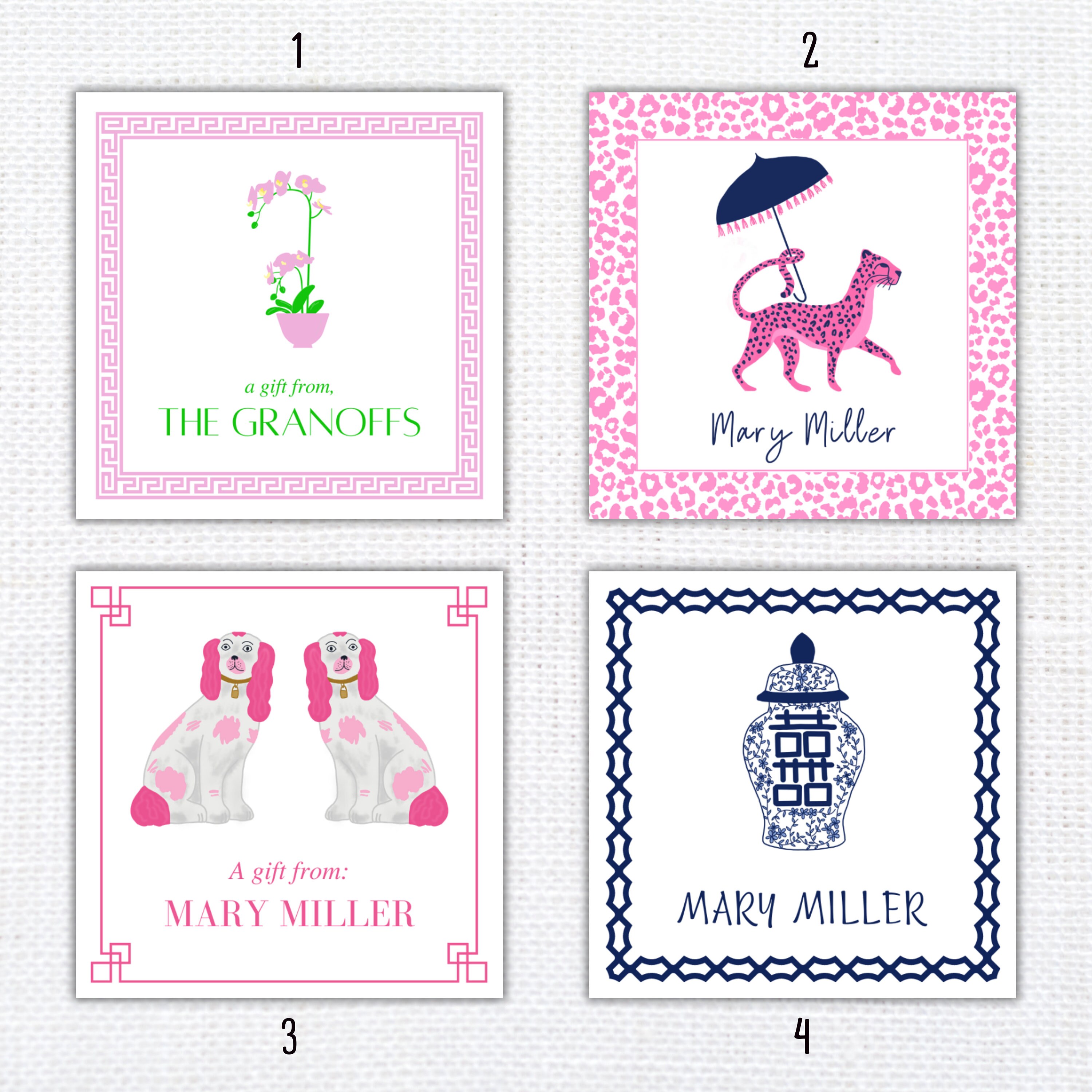 Women's Gift Tags, Gift Stickers, Gift Stickers, Personalized Gift ...