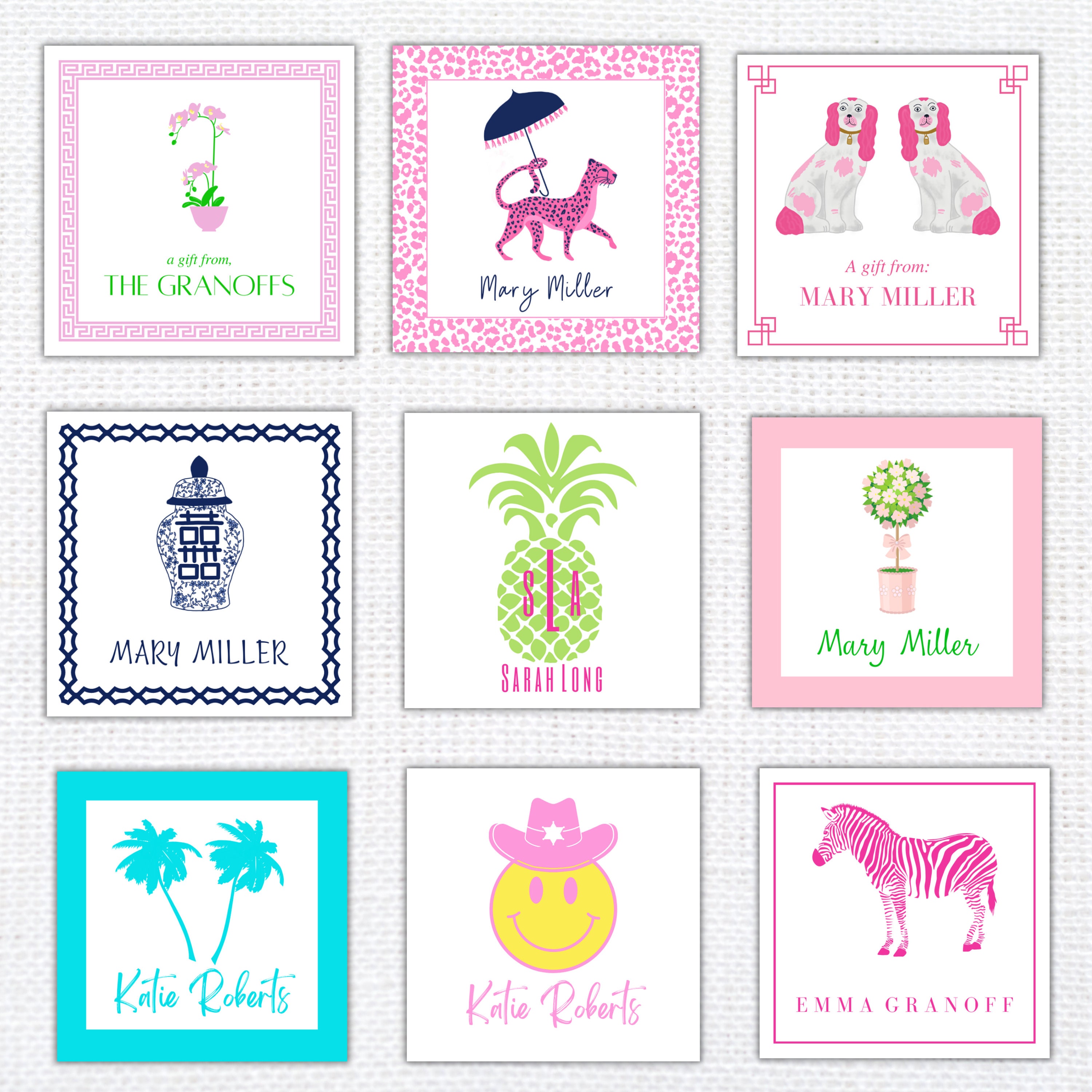 Women's Gift Tags, Gift Stickers, Gift Stickers, Personalized Gift ...