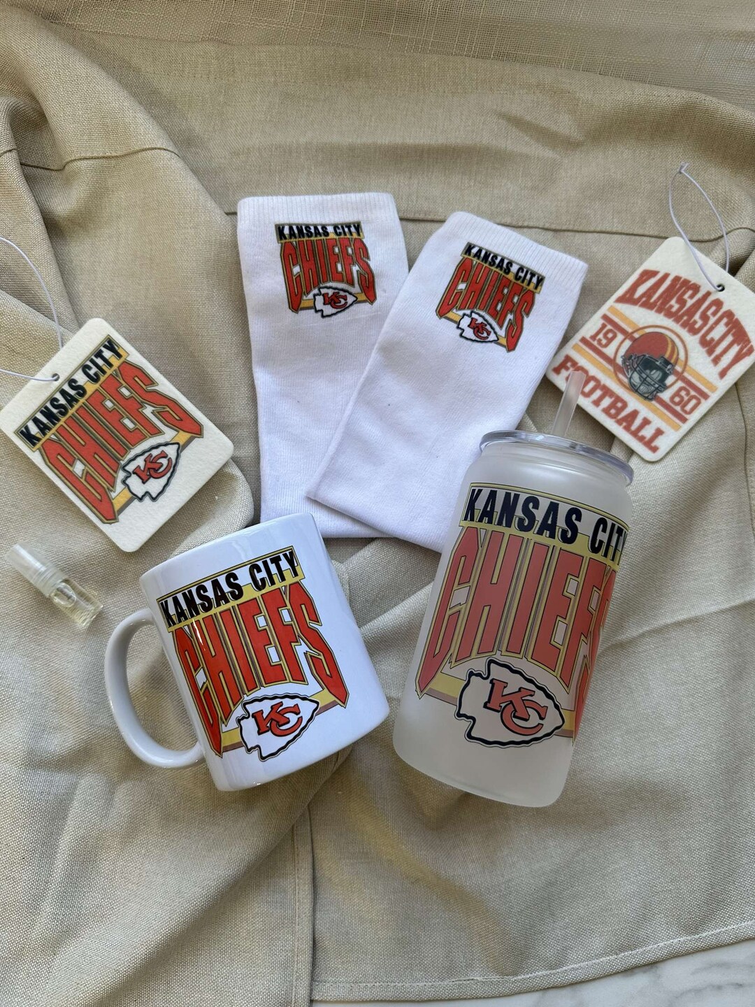 Kansas City Chiefs Fan Gear, Tumbler, Mug, Freshie, Socks - Etsy
