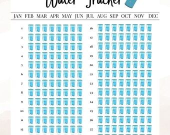 Water Tracker - Etsy