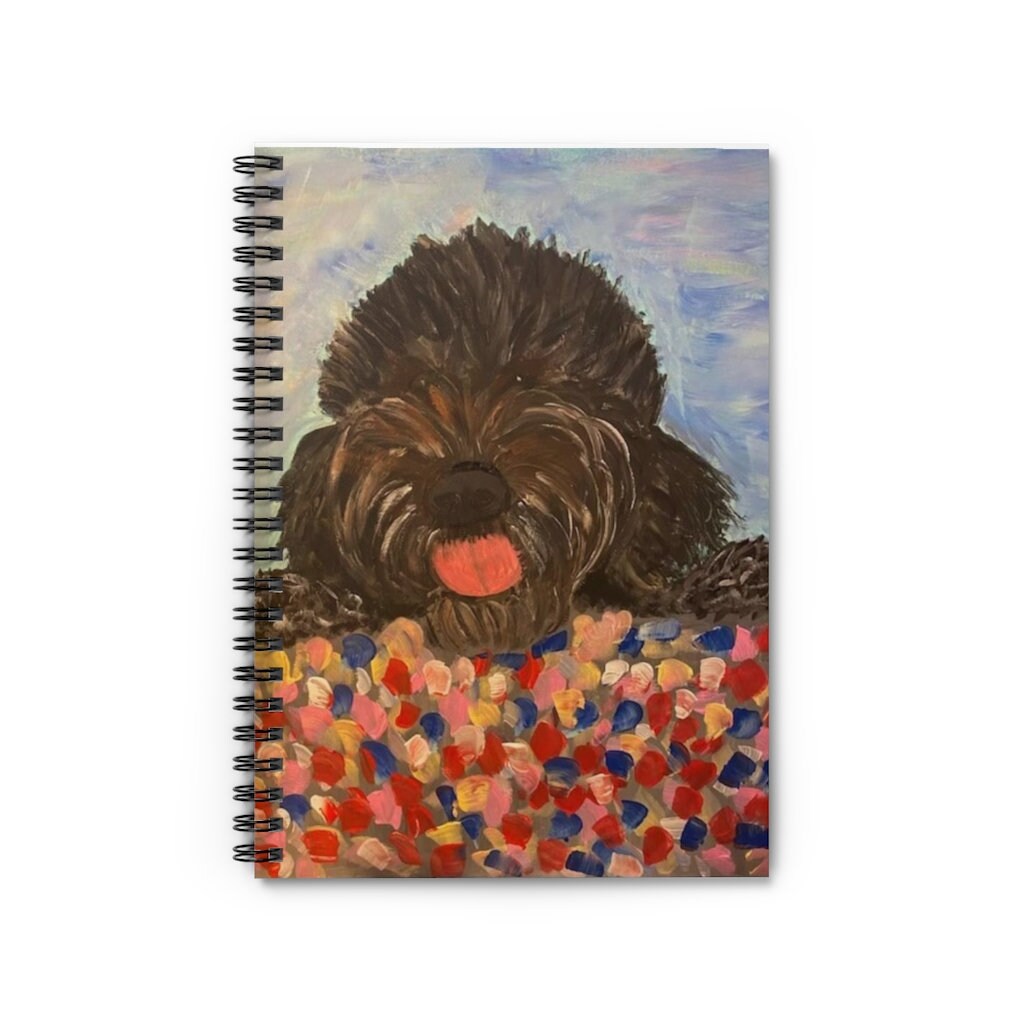 Spiral Notebook/standard Poodle Painting/hand Painted - Etsy