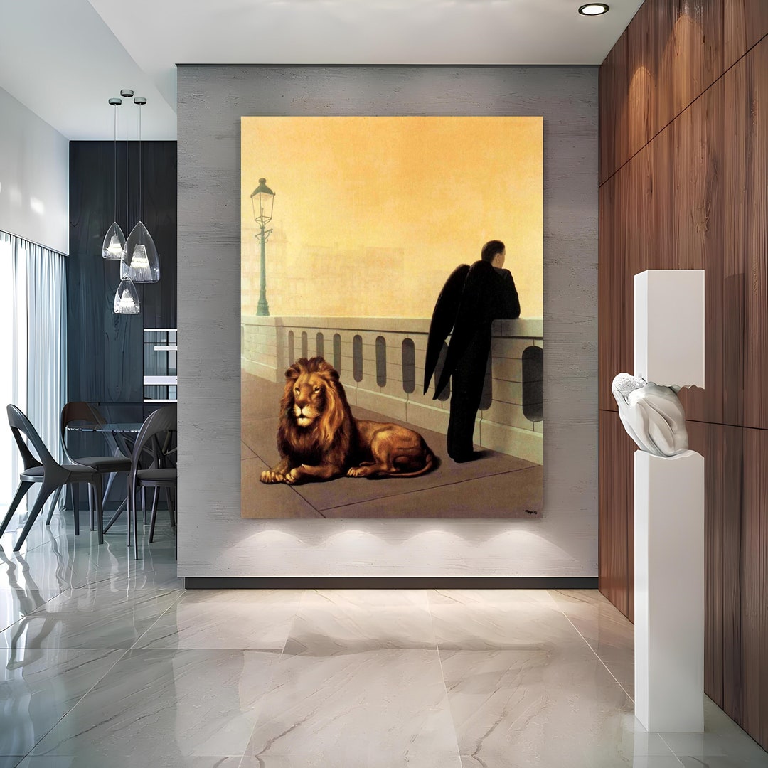 René Magritte Homesickness 1940 Poster Art Canvas,rene Magritte Wall ...