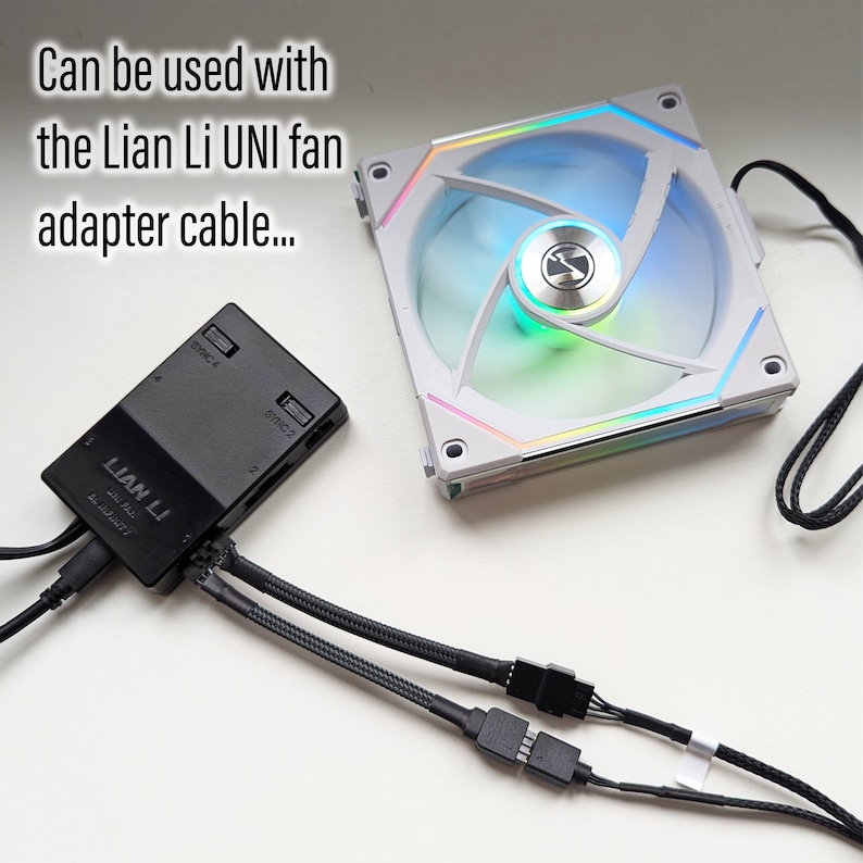 Lian Li 7-pin Uni SL Fan Hub to Standard ARGB 3-pin 5V and Pwm Fan ...