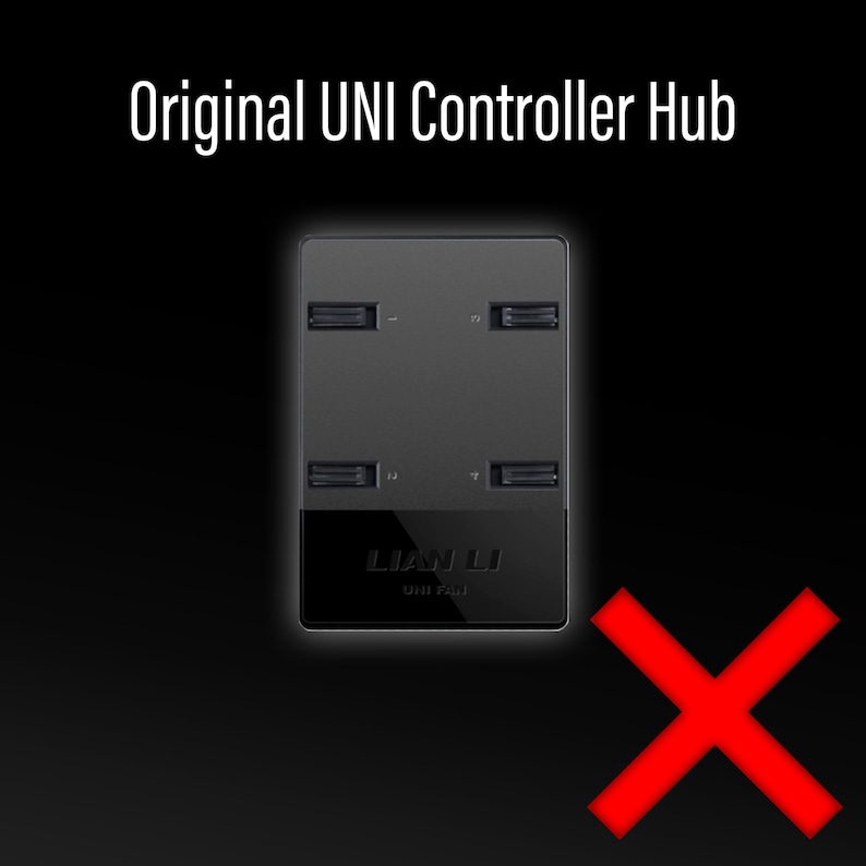 Lian Li 7-pin Uni SL Fan Hub to Standard ARGB 3-pin 5V and Pwm Fan ...