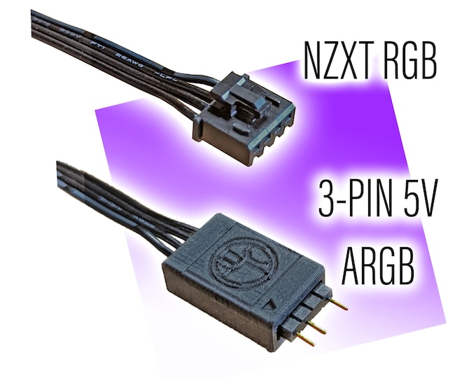 NZXT RGB to Standard 3-pin 5V ARGB Adapter - Etsy