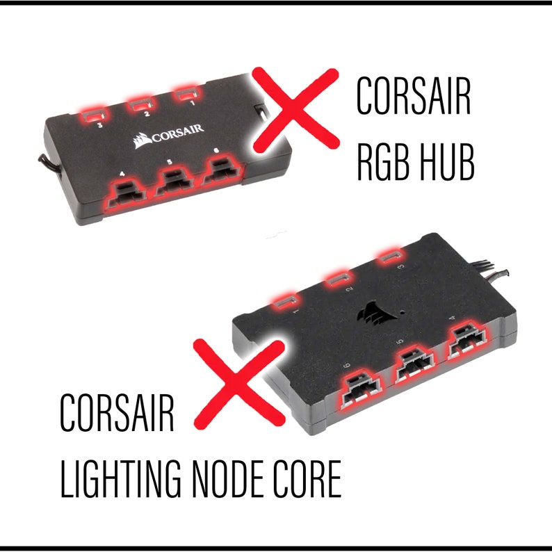 Corsair Corsair RGB To Standard ARGB 3-Pin 5V Adapter Cable - Male ...