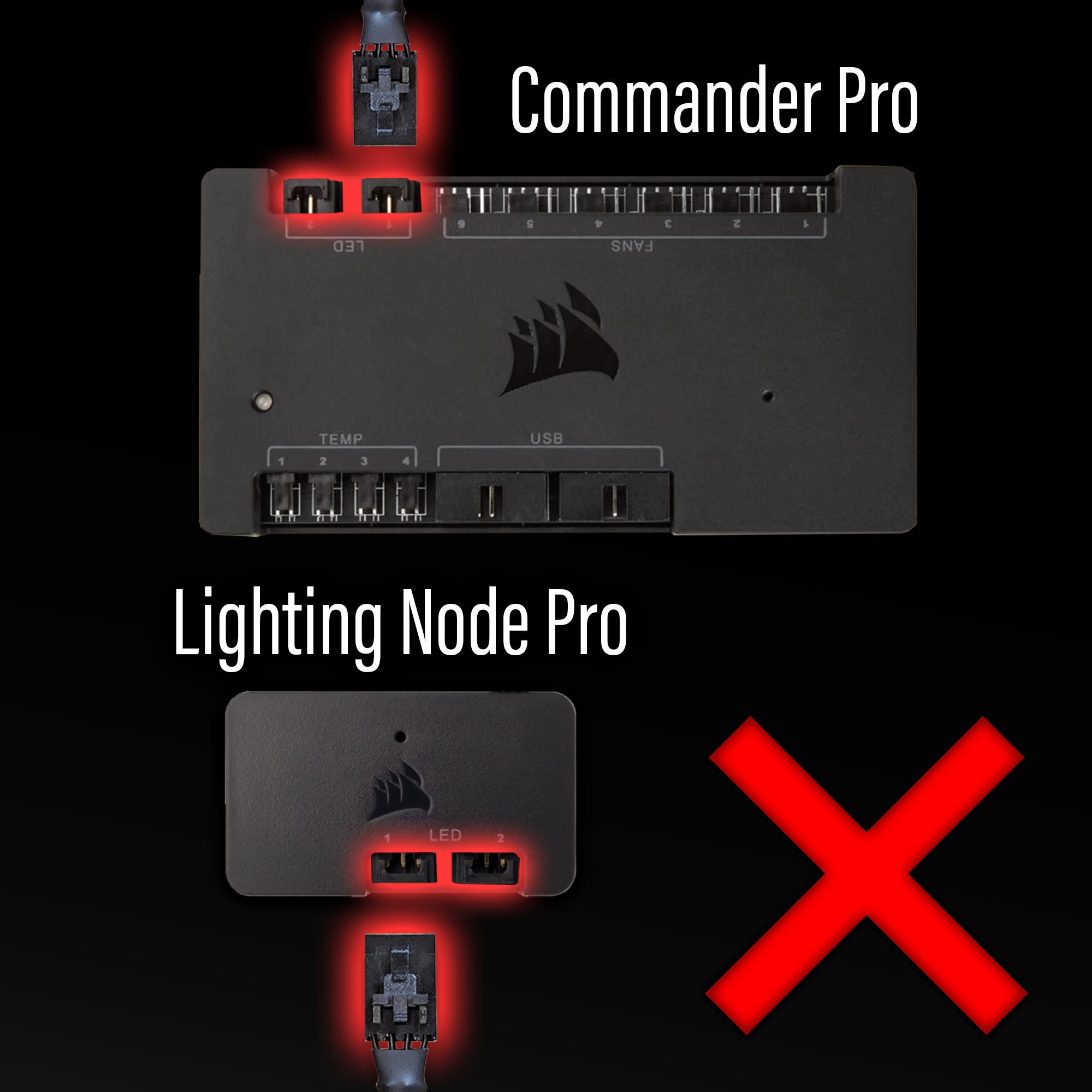 Corsair RGB Fan Hub to Standard ARGB 3-pin 5V Adapter (male/female) - Etsy