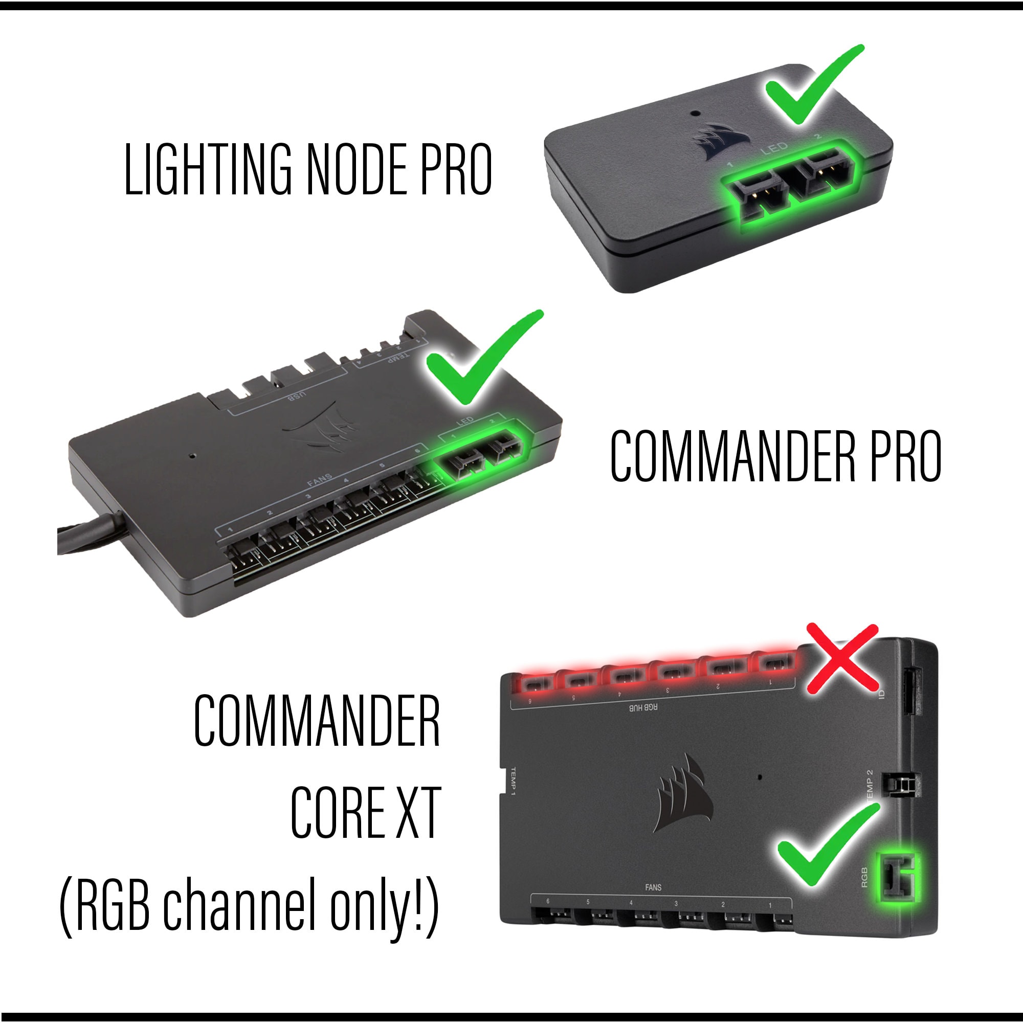 Corsair RGB to Standard ARGB 3-pin 5V Adapter male/female - Etsy