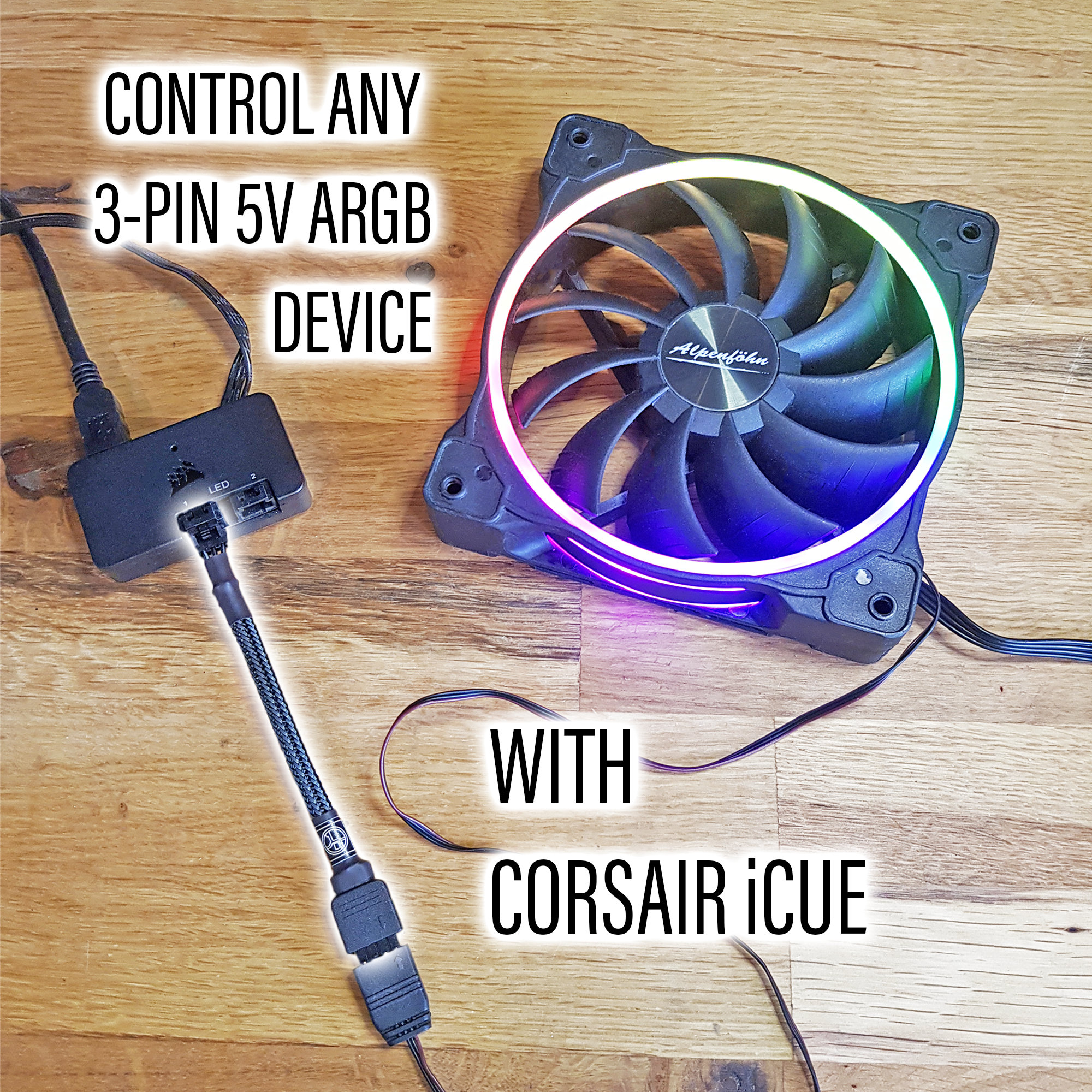 Corsair RGB to Standard ARGB 3-pin 5V Adapter male/female - Etsy