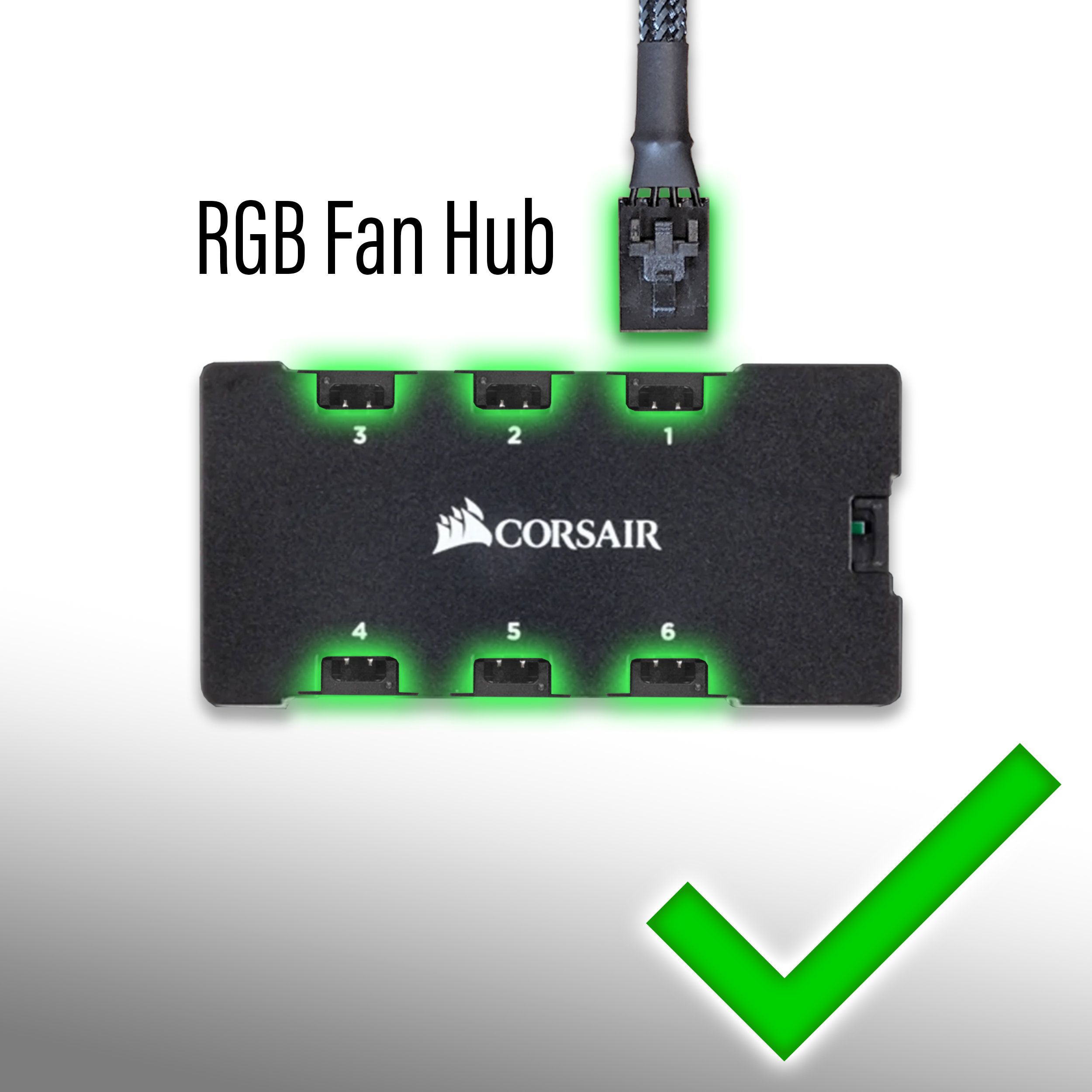 Corsair RGB Fan Hub to Standard ARGB 3-pin 5V Adapter (male/female) - Etsy
