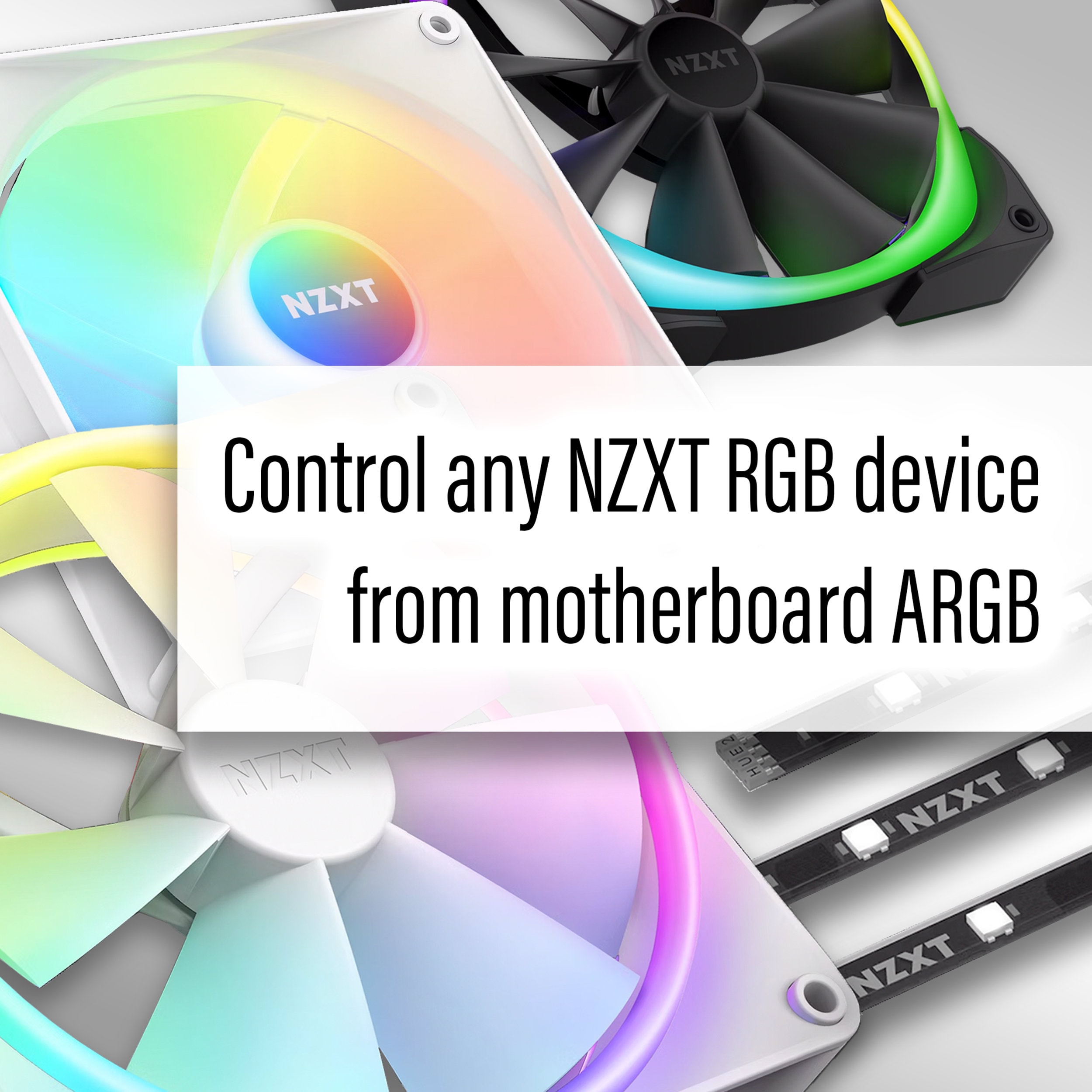 RGB Fan Header Adapter NZXT RGB To ARGB 3-Pin Adapter - Convert RGB To ...