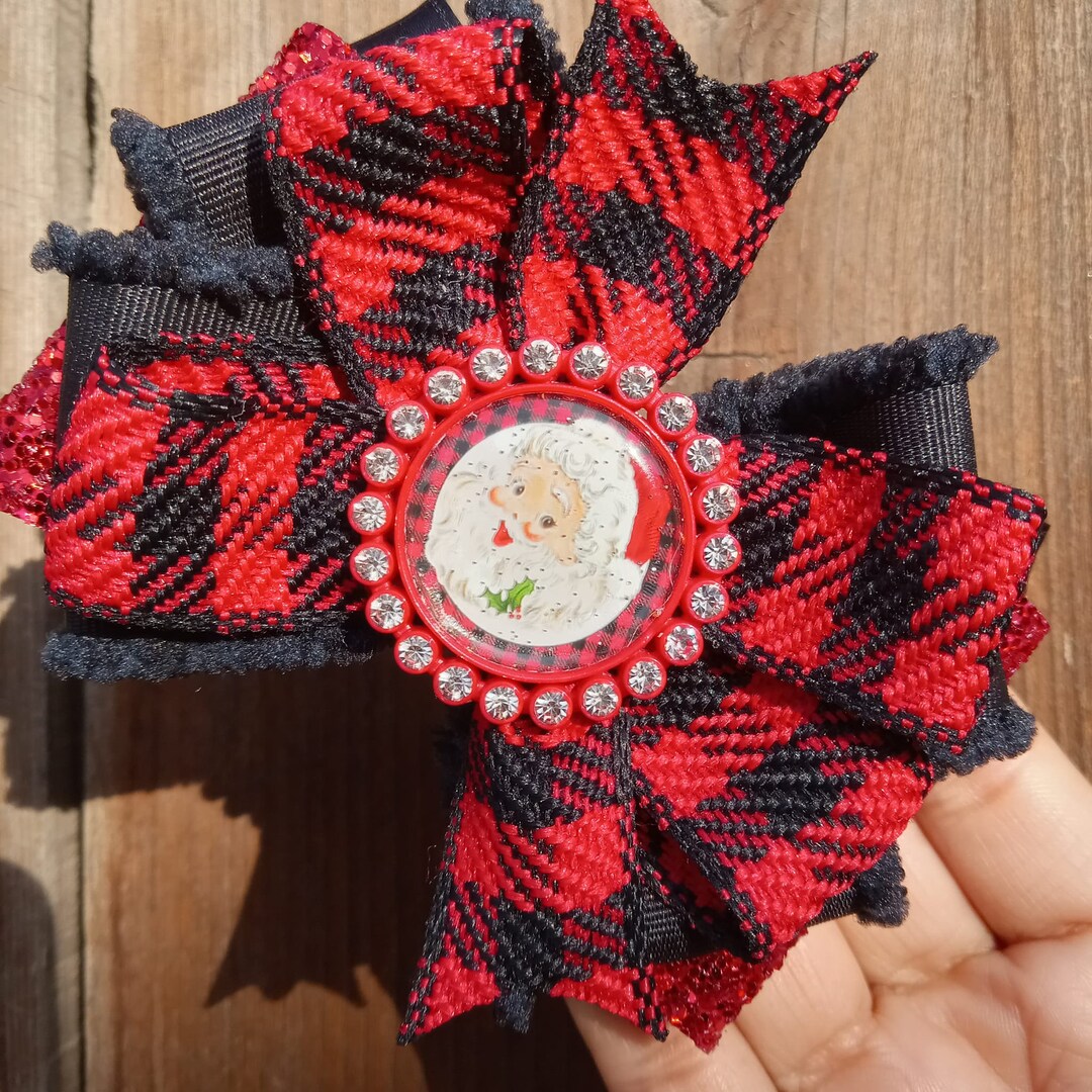 Santa Bow - Etsy