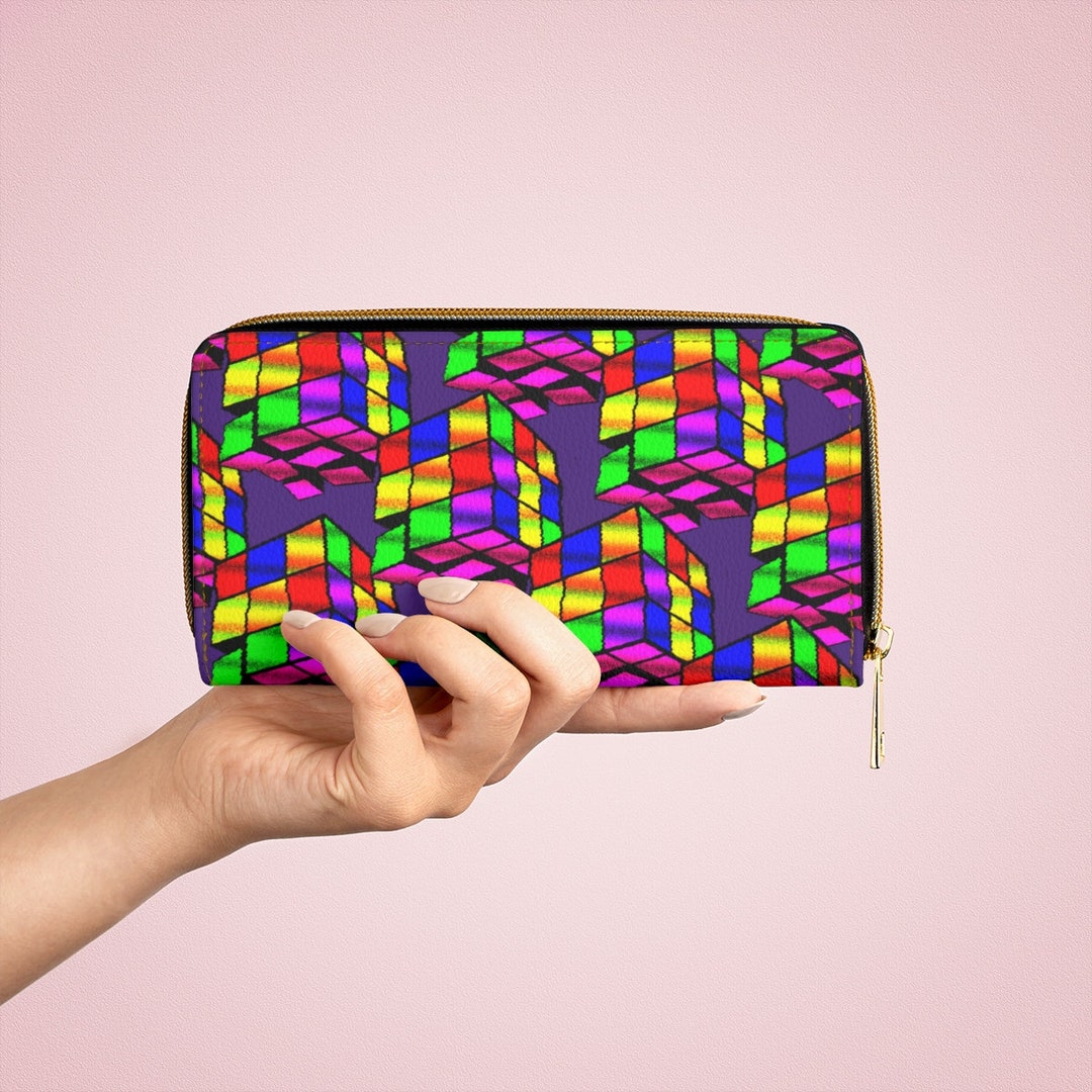 Rubiks Cube Wallet, 1980s Purse, Retro Wallet, Retro Purse, Cube Purse ...