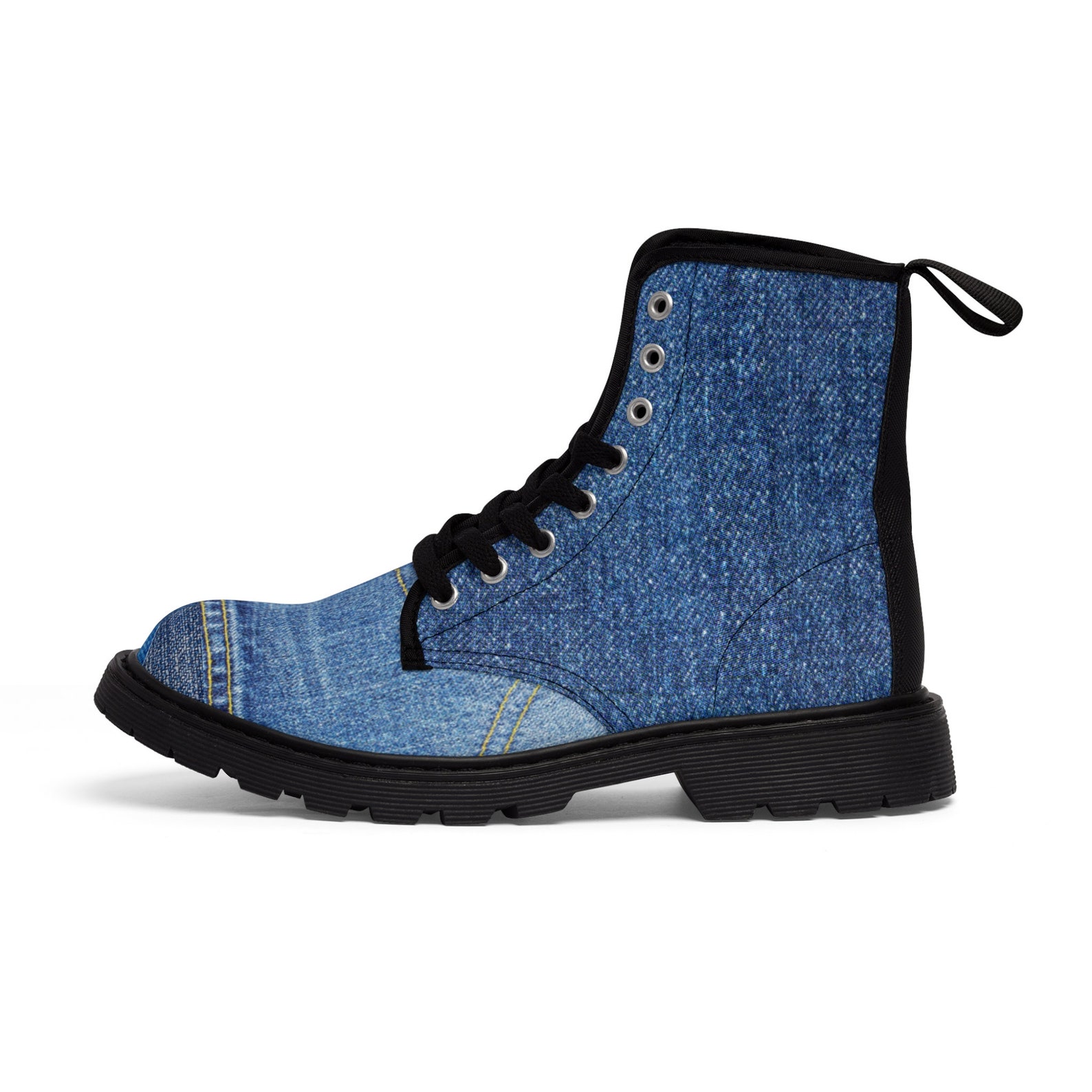 Women's Canvas Boots Women's Denim Boots Denim - Etsy
