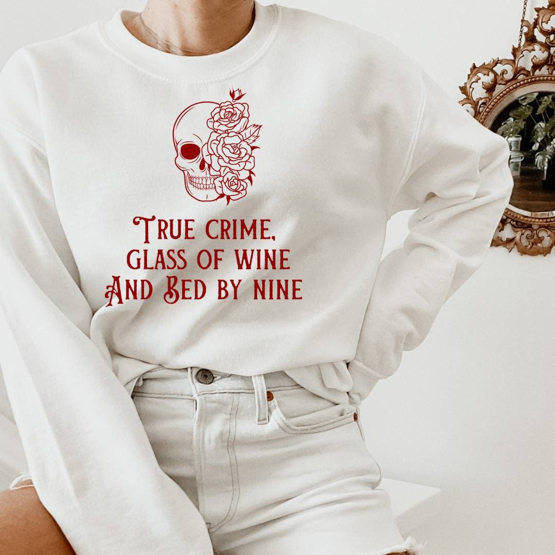 True Crime and Bed by 9 Shirt, True Crime Shirt, True Crime Gift, True ...